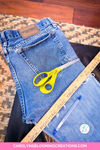 How to Create Pollock Paint Splattered Jean Cutoffs — DIY Home ...