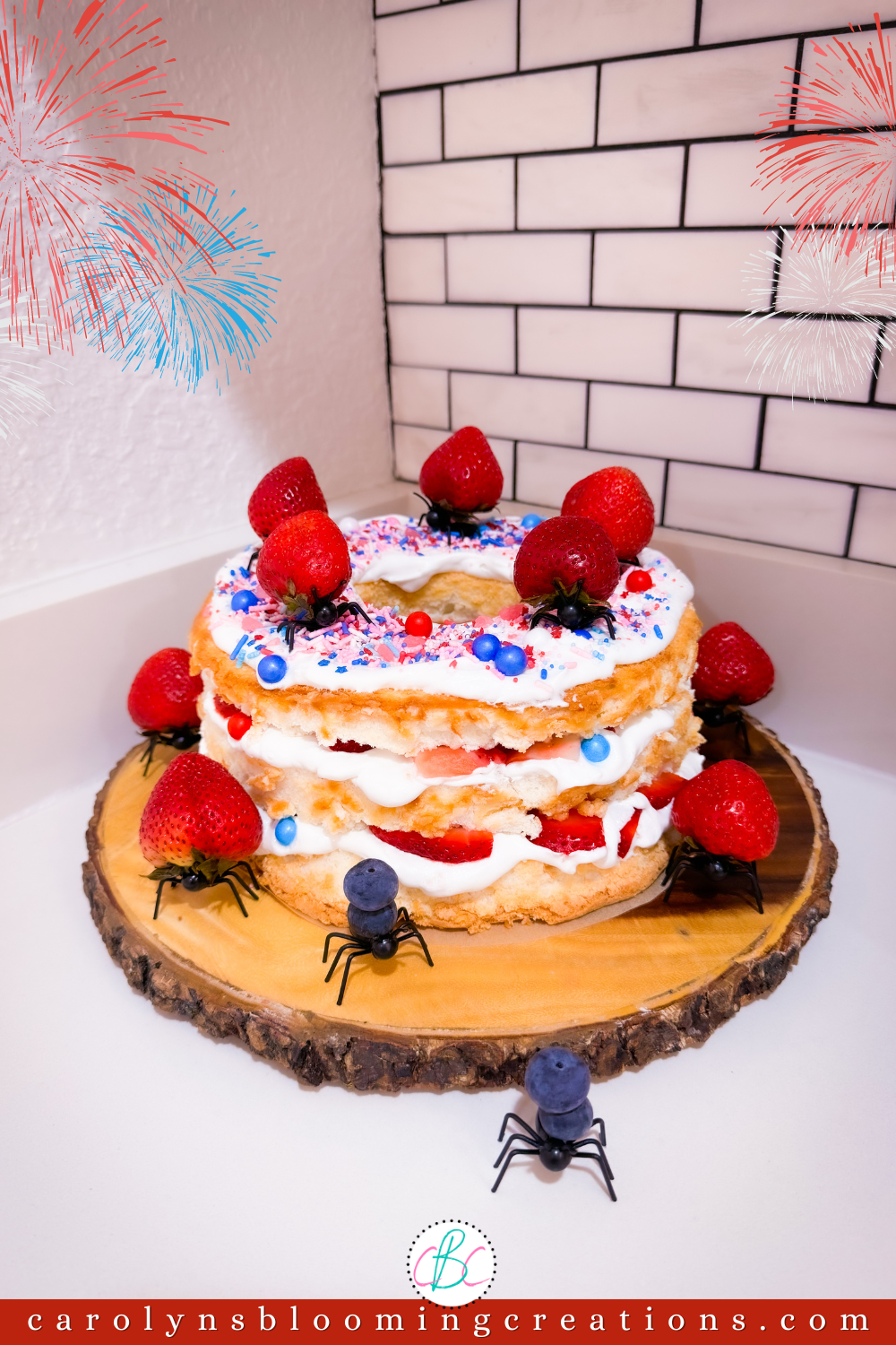 Red, White, and Blue Angel Food Cake Tutorial — DIY Home Improvements ...
