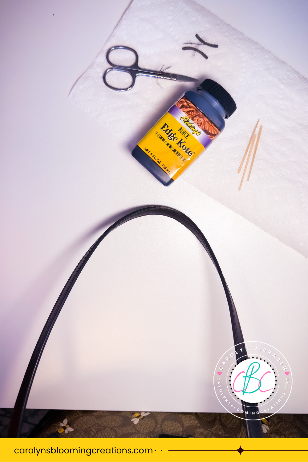 How to Fix Your Leather Purse Handles with Edge Kote — DIY Home ...