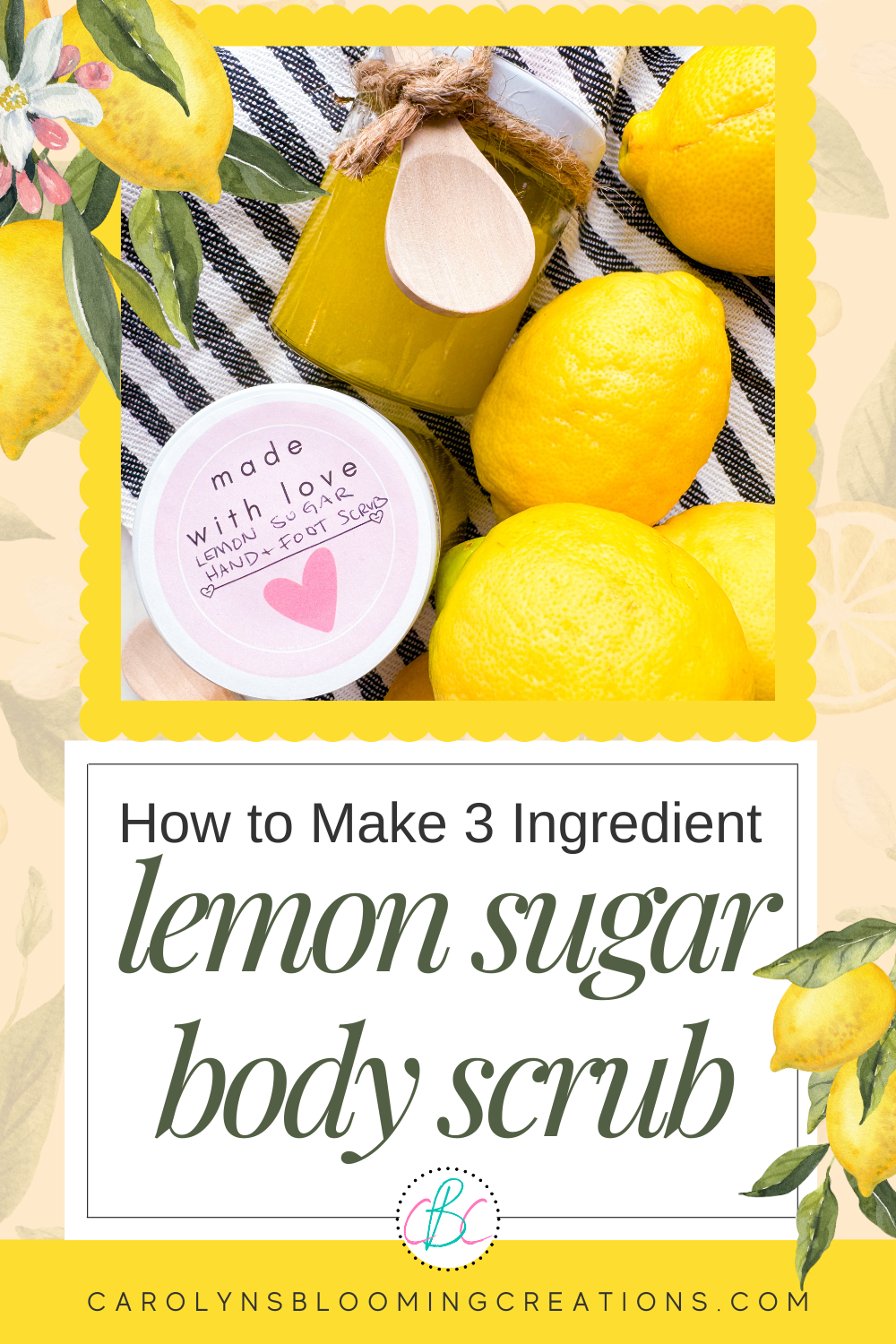 How to Make 3 Ingredient Lemon Sugar Body Scrub — DIY Home Improvements ...