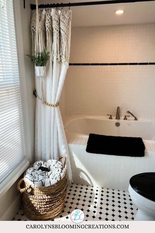 How To Create DIY Macrame Shower Curtain Accents — DIY Home ...