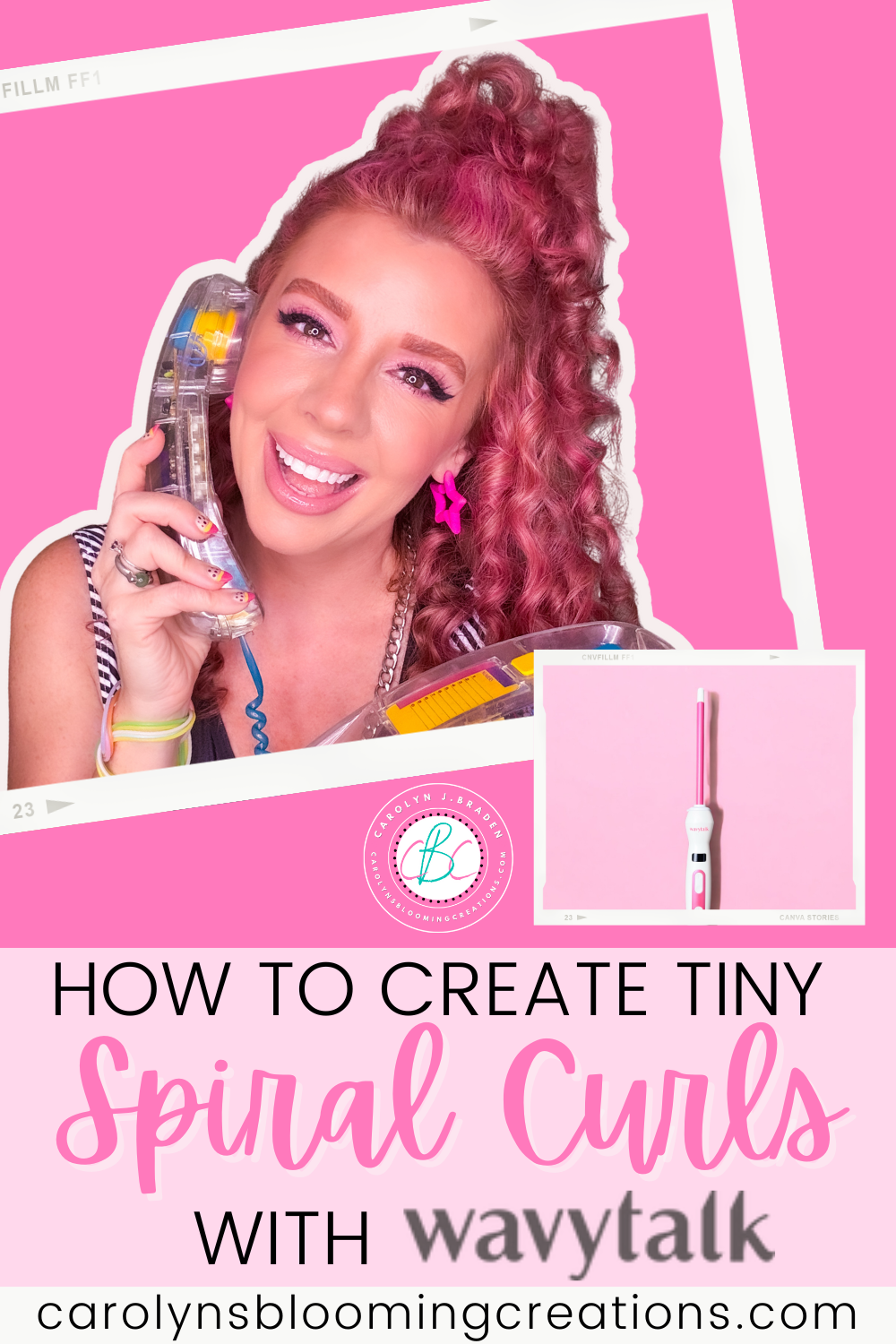 How to Create Tiny Spiral Curls with Wavytalk Curling Iron — DIY Home ...