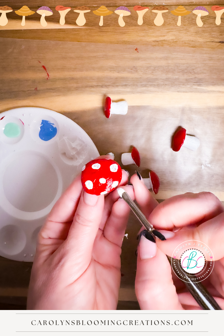How to Make Air Dry Bread Clay Mushroom Ornaments — DIY Home ...