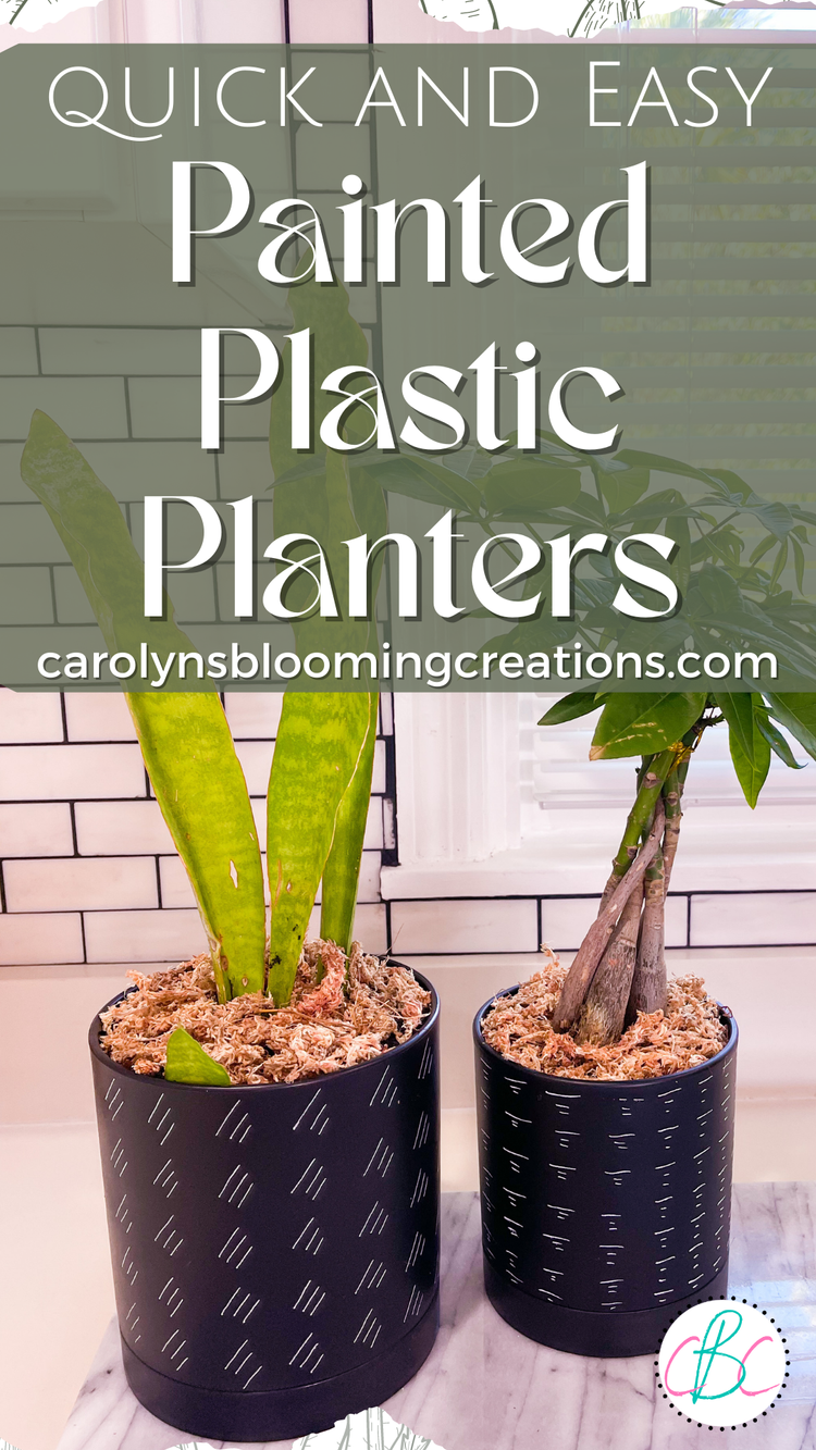 Quick and Easy Boho Painted Plastic Plant Planters — DIY Home ...