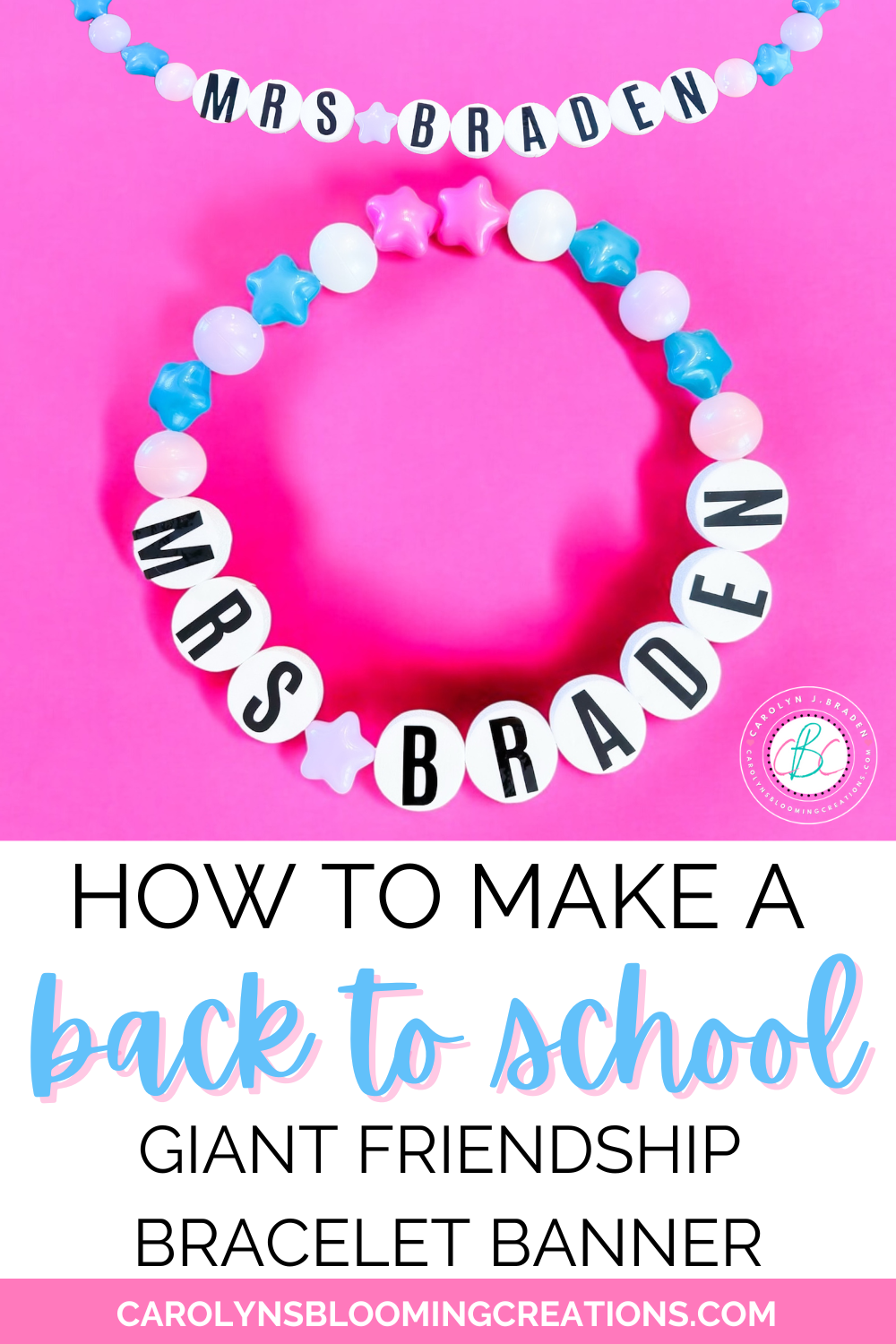 How to Make a Back To School Friendship Bracelet Banner — DIY Home ...