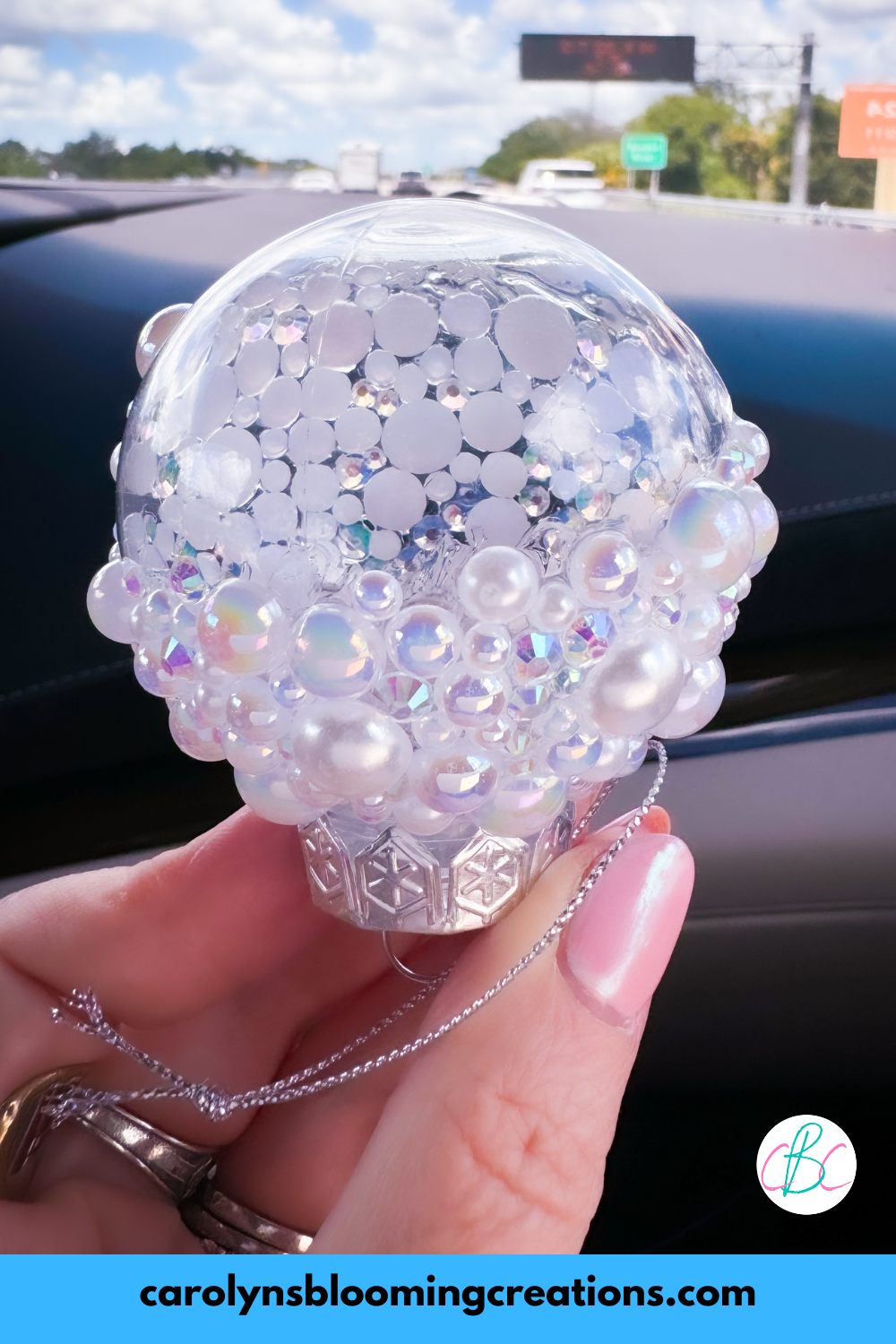 How to Make DIY Rhinestone and Pearl Bling Ornaments — DIY Home ...