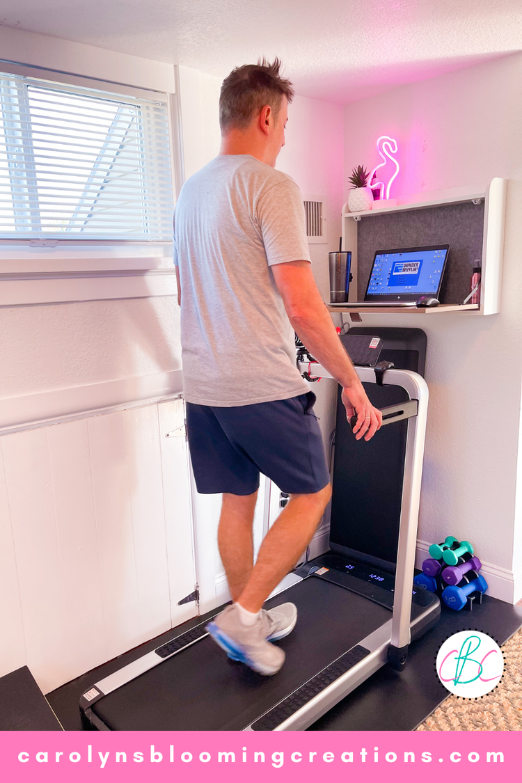 How to Make a WAH Treadmill Walking Desk Space — DIY Home Improvements ...