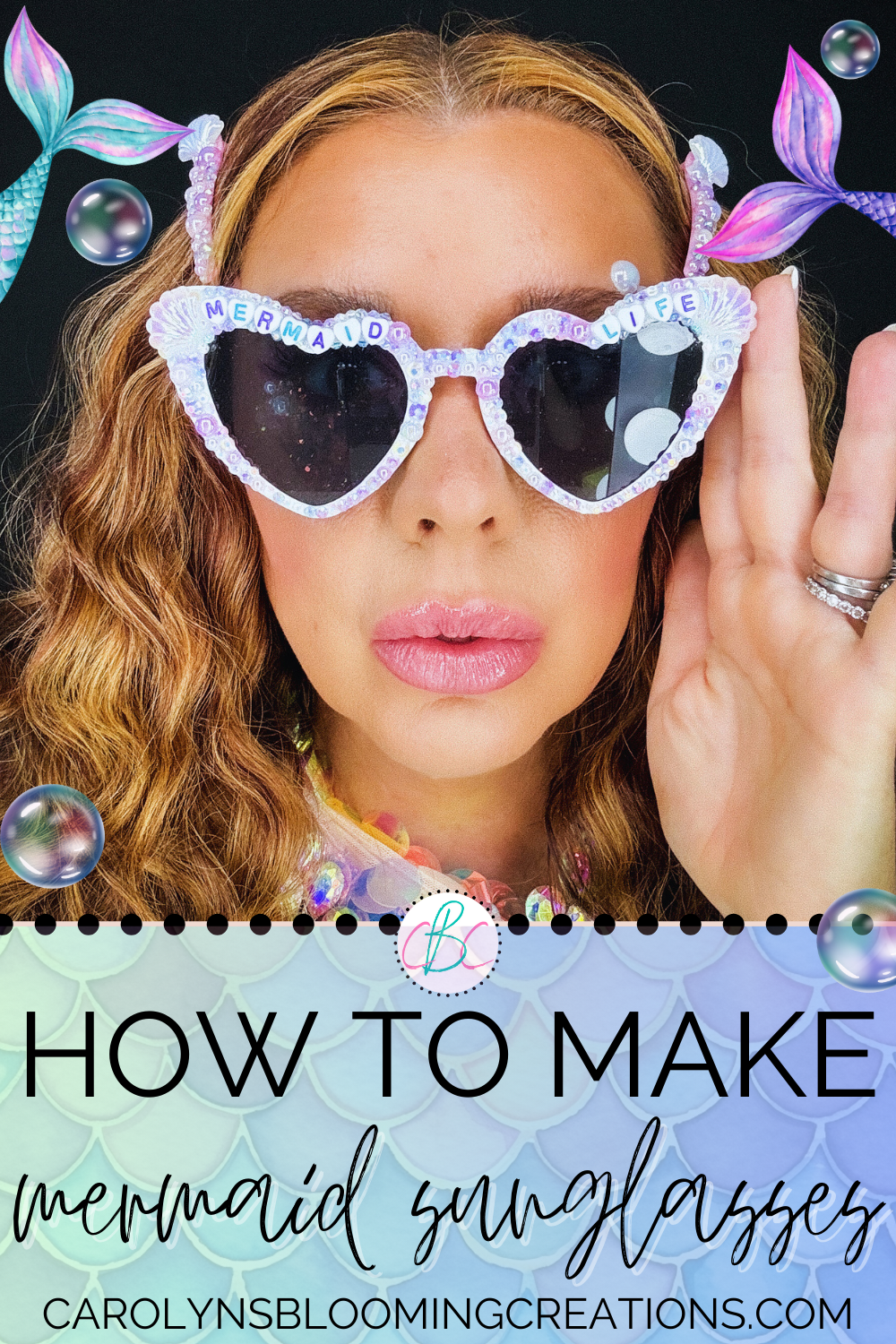 How to Make Mermaid Sunglasses — DIY Home Improvements Carolyn's ...