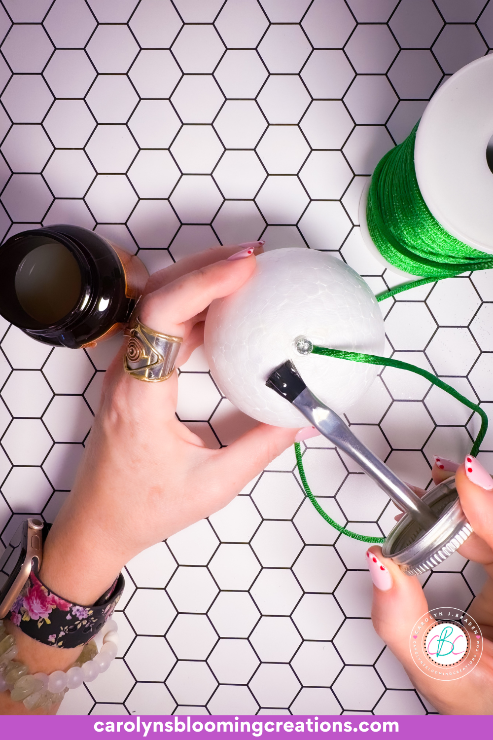 How to Make Satin Cord Ornaments — DIY Home Improvements Carolyn's ...