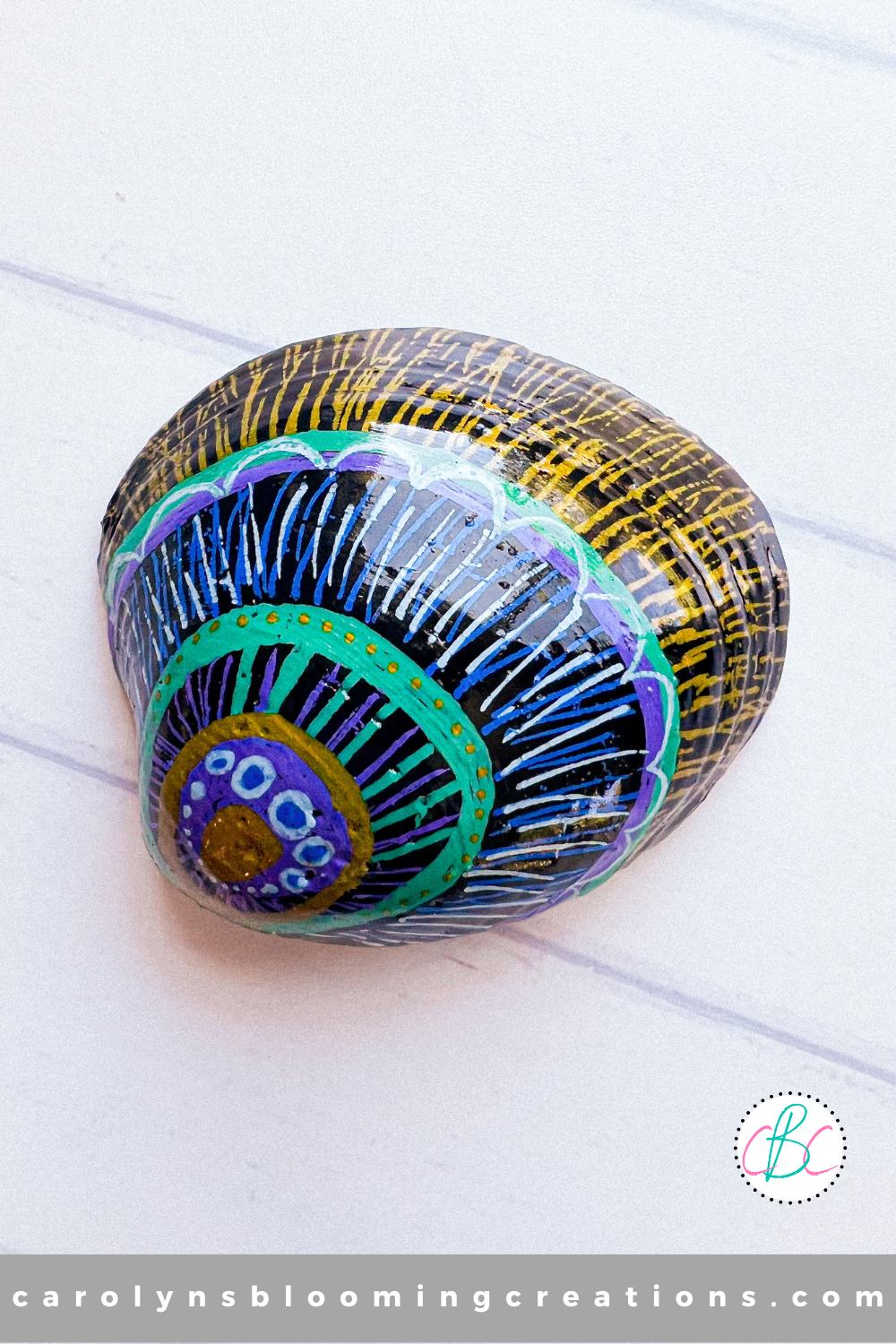How to Paint Seashells or Rocks and Resin Seal — DIY Home Improvements ...