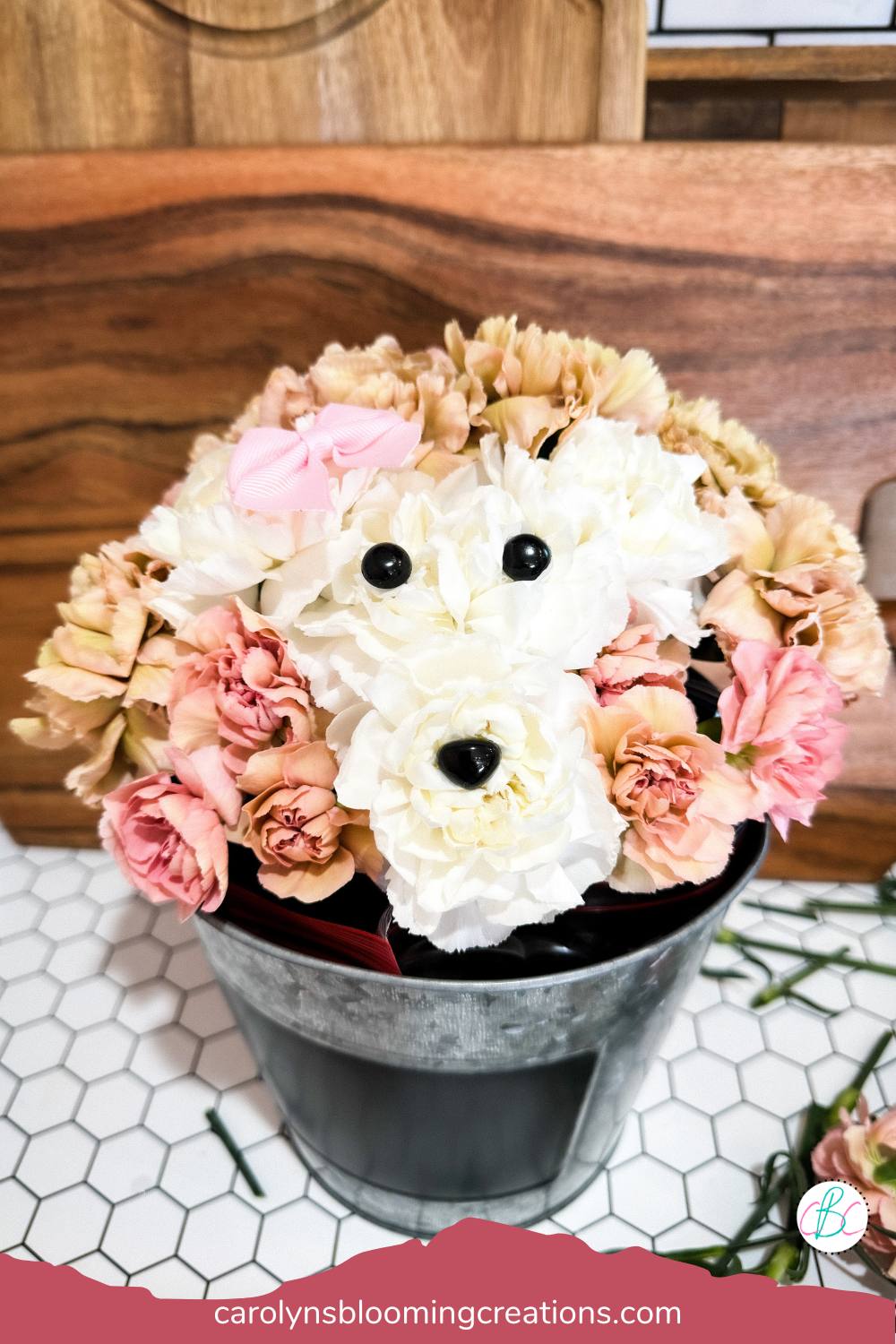 How To Make A Flower Dog Arrangement — DIY Home Improvements Carolyn's ...