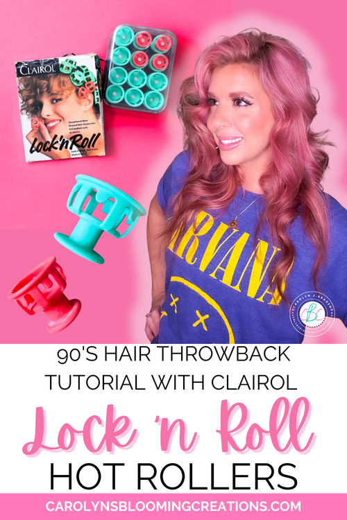 90's Hair Throwback Tutorial with Clairol Lock 'n Roll Hot Rollers ...