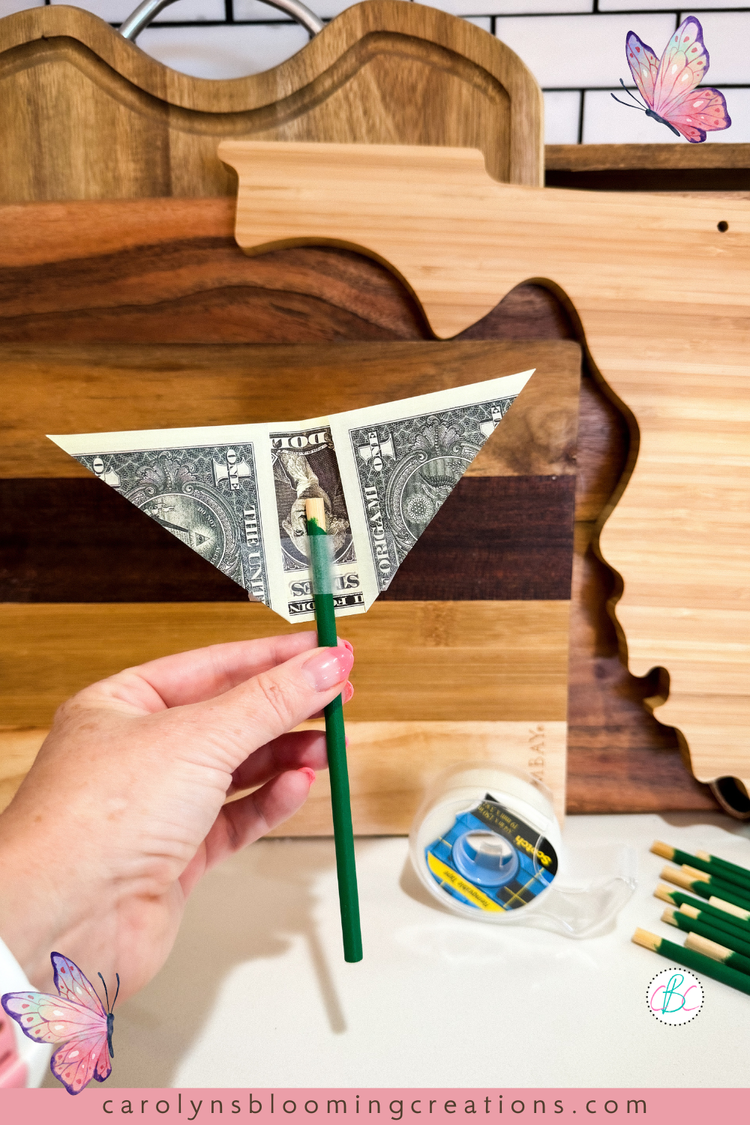 How to Make a Money Origami Plant or Money Bouquet — DIY Home ...