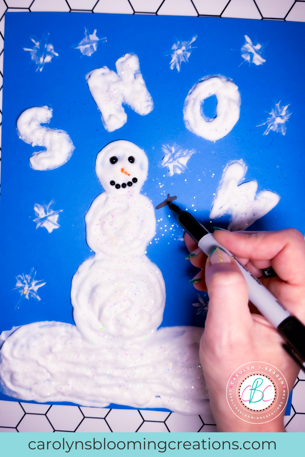 How to Make 2 Ingredient Shaving Cream Puffy Snow Paint — DIY Home ...