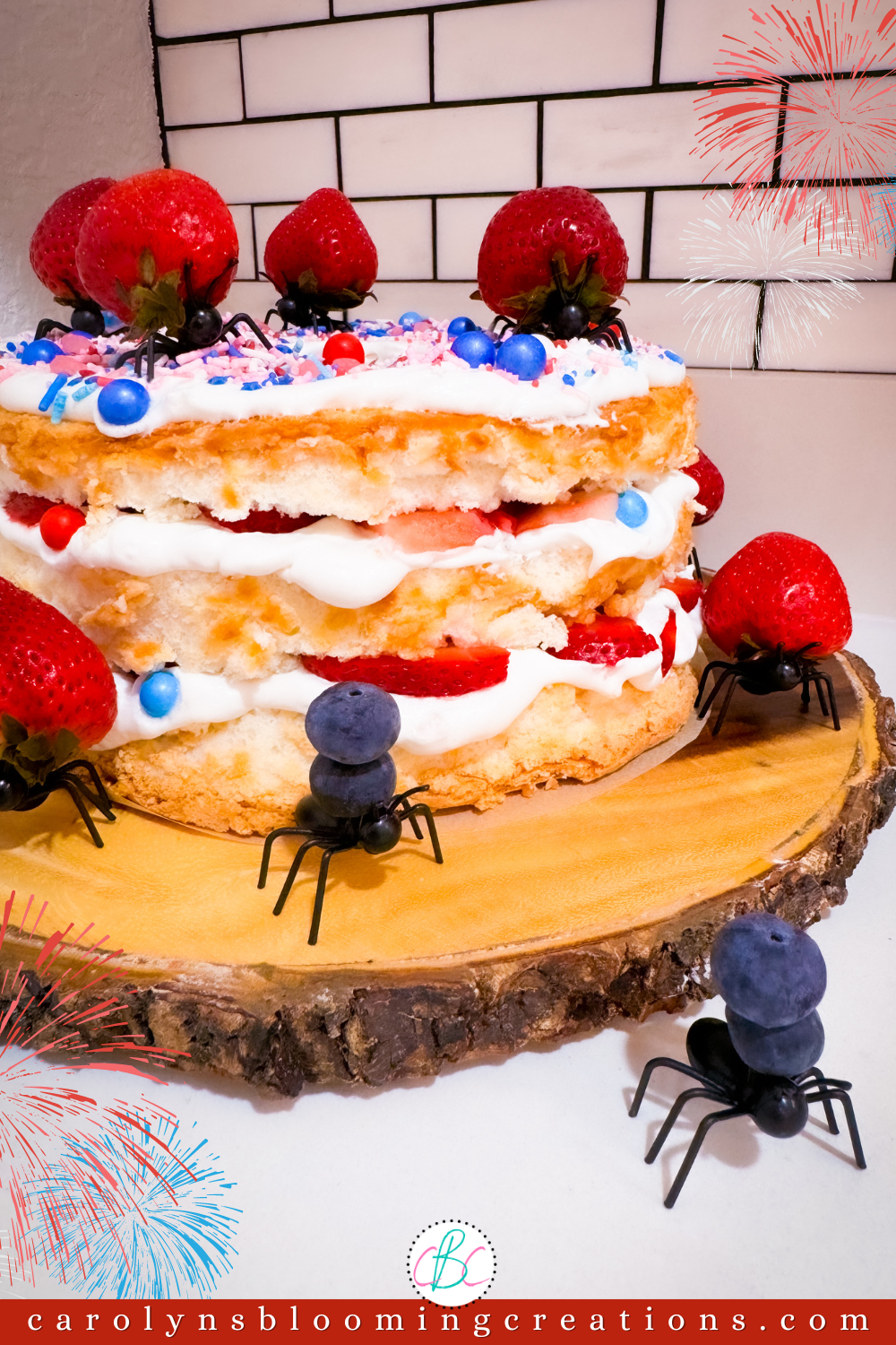Red, White, and Blue Angel Food Cake Tutorial — DIY Home Improvements ...