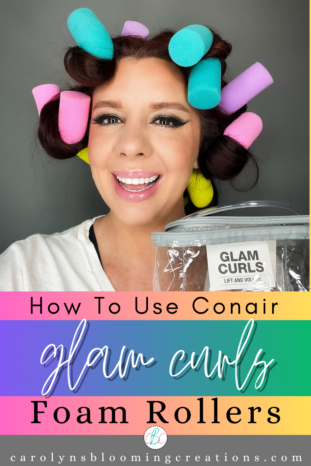 How To Use Conair Glam Curls Foam Rollers — DIY Home Improvements ...