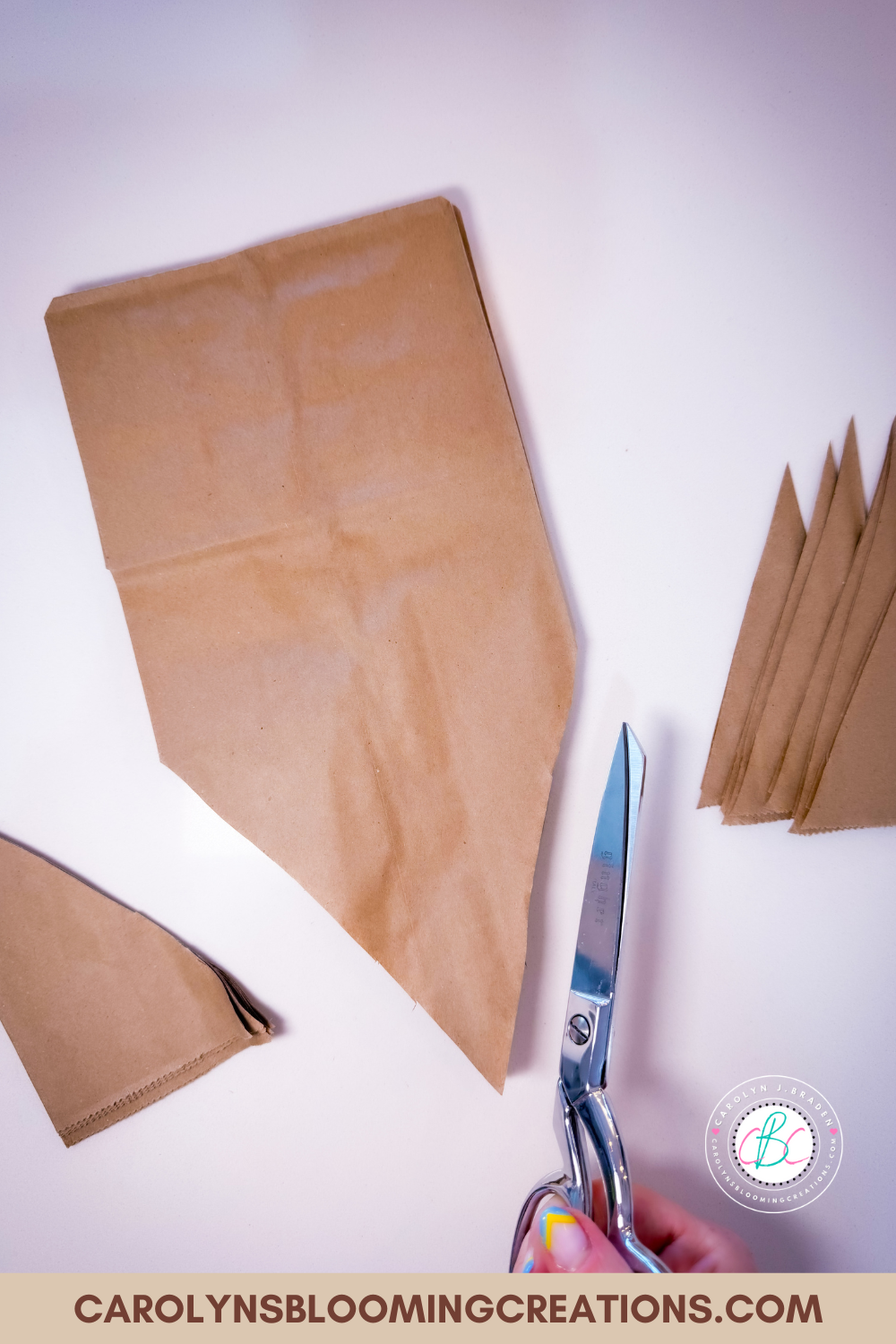 How to Make a Paper Bag Snowflake Garland for DIY Craft Fun — DIY Home ...