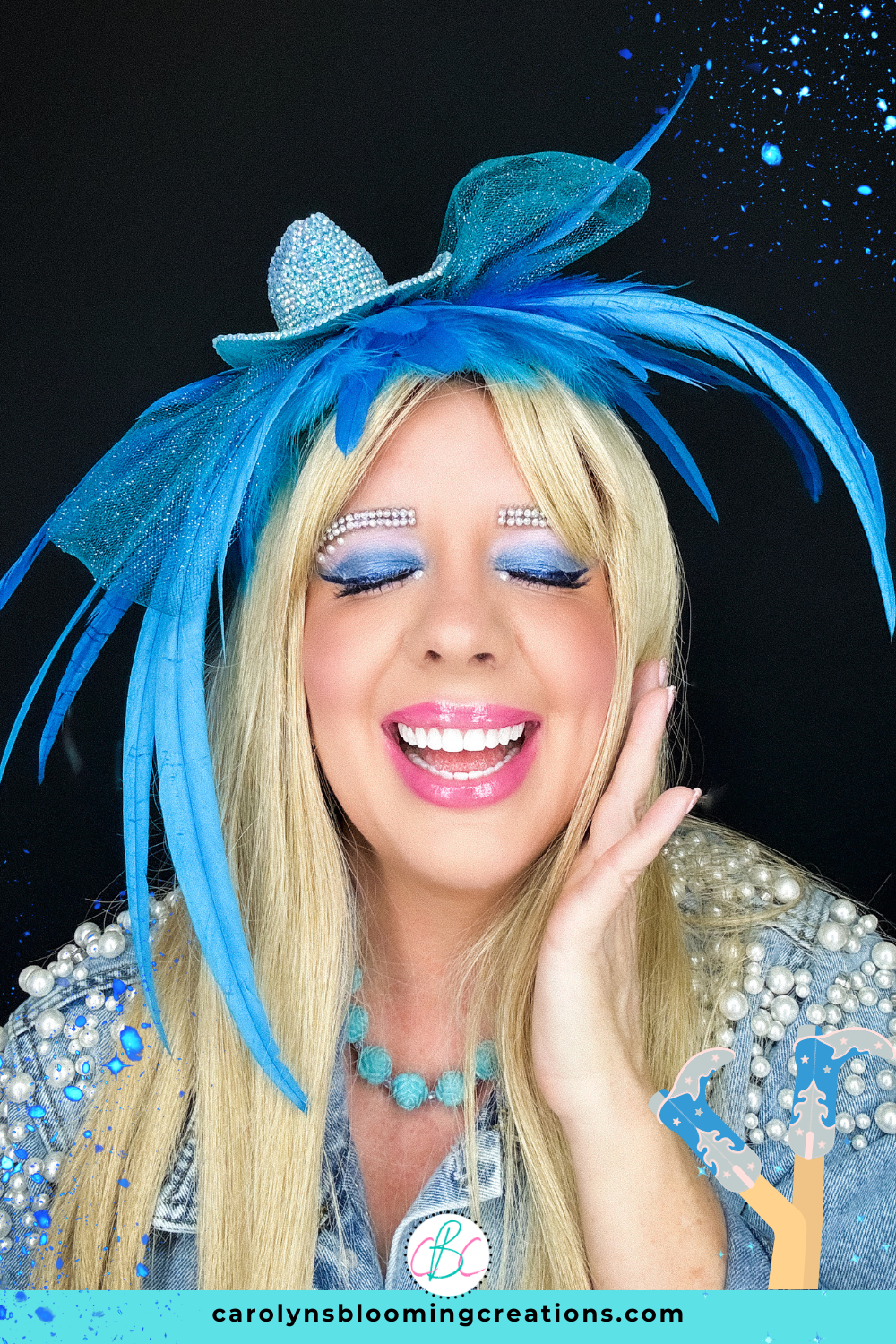 How to Make a Glitter Cowgirl Hat Fascinator — DIY Home Improvements ...