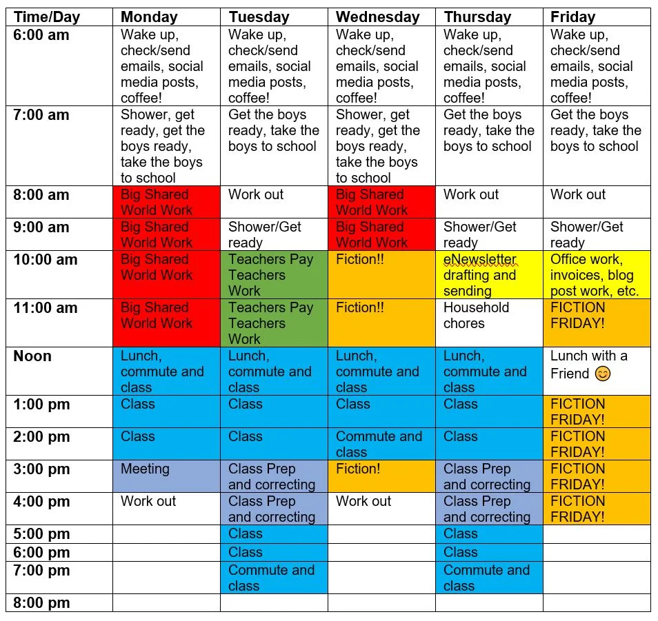 Scheduling Your BEST Life — WordNerdopolis