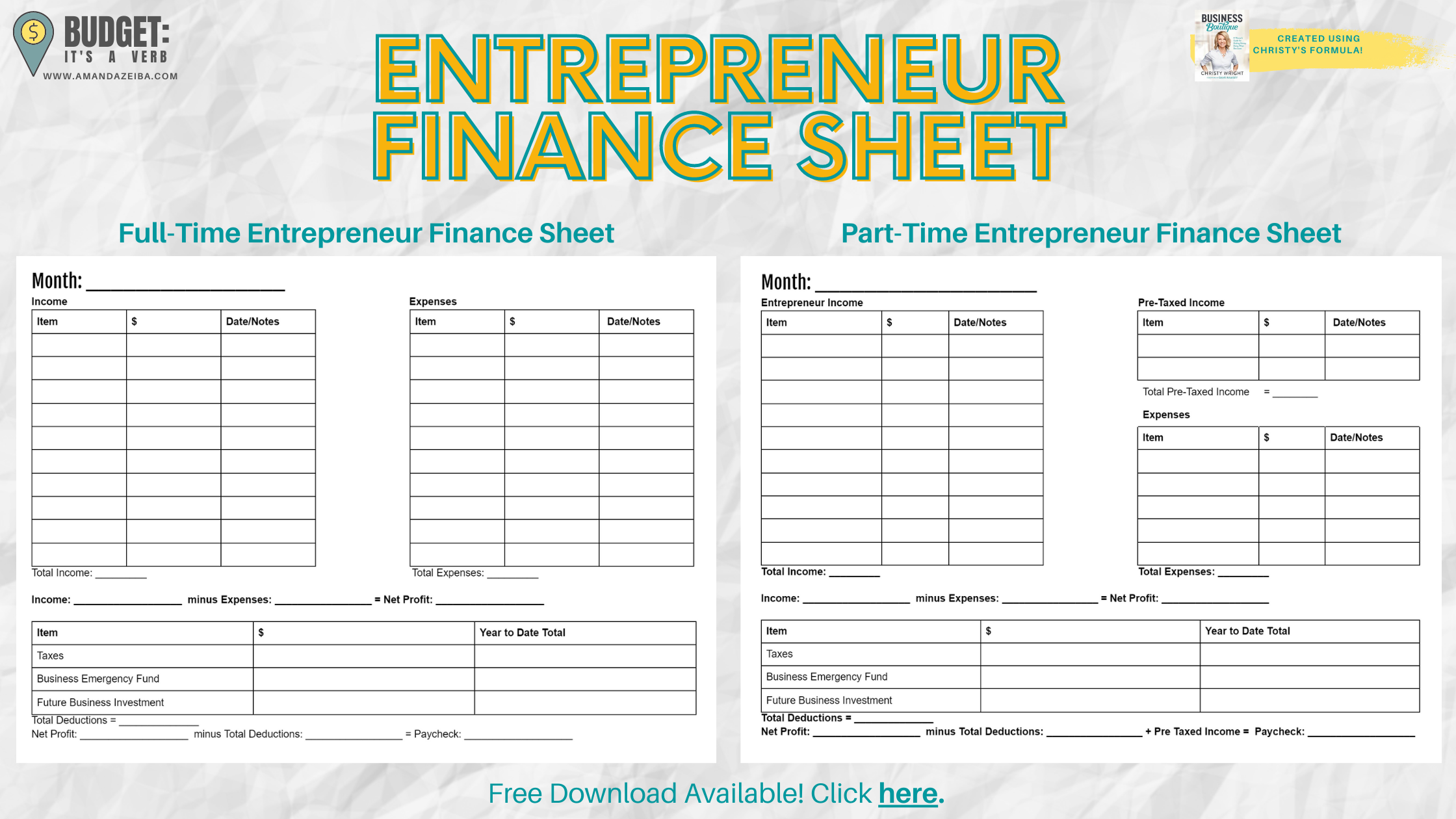 Budget - It's a Verb: A Word Nerd's Thoughts on Entrepreneur Finances ...