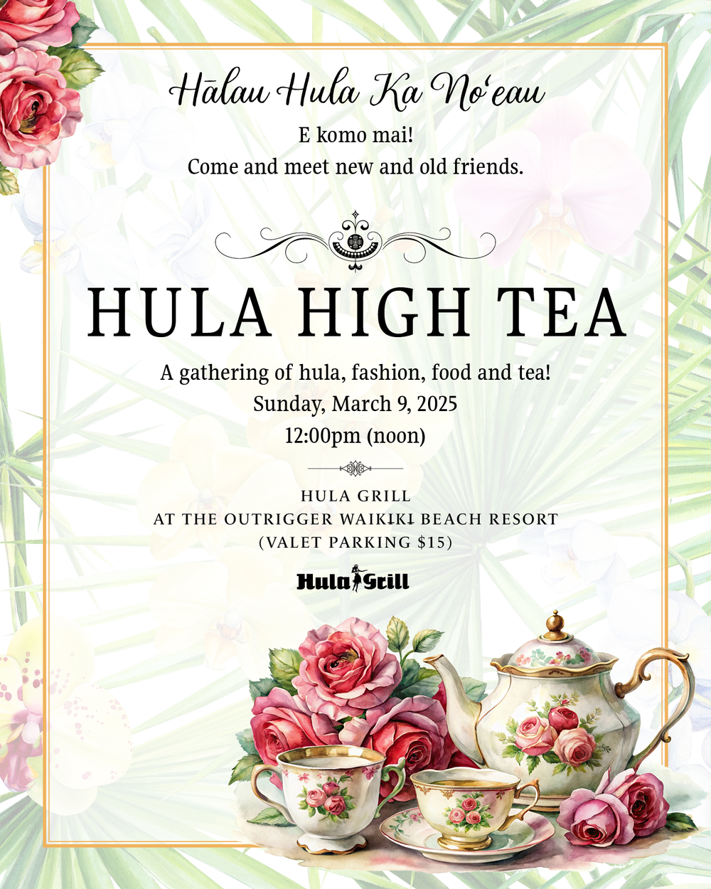 Hula High Tea — Hālau Hula Ka No‘eau