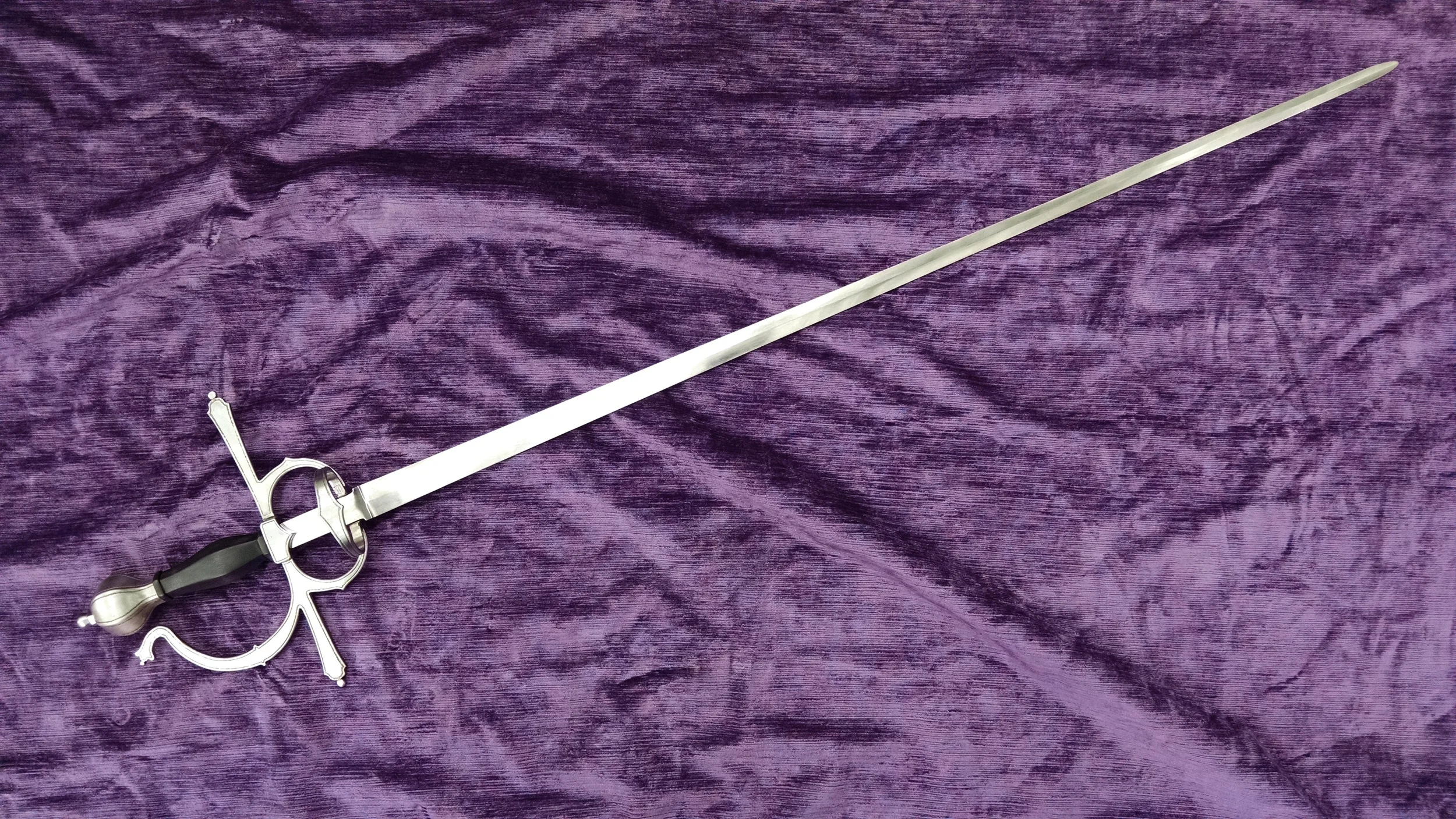 Etched Single Ring Rapier — Jesse Belsky Stageswords