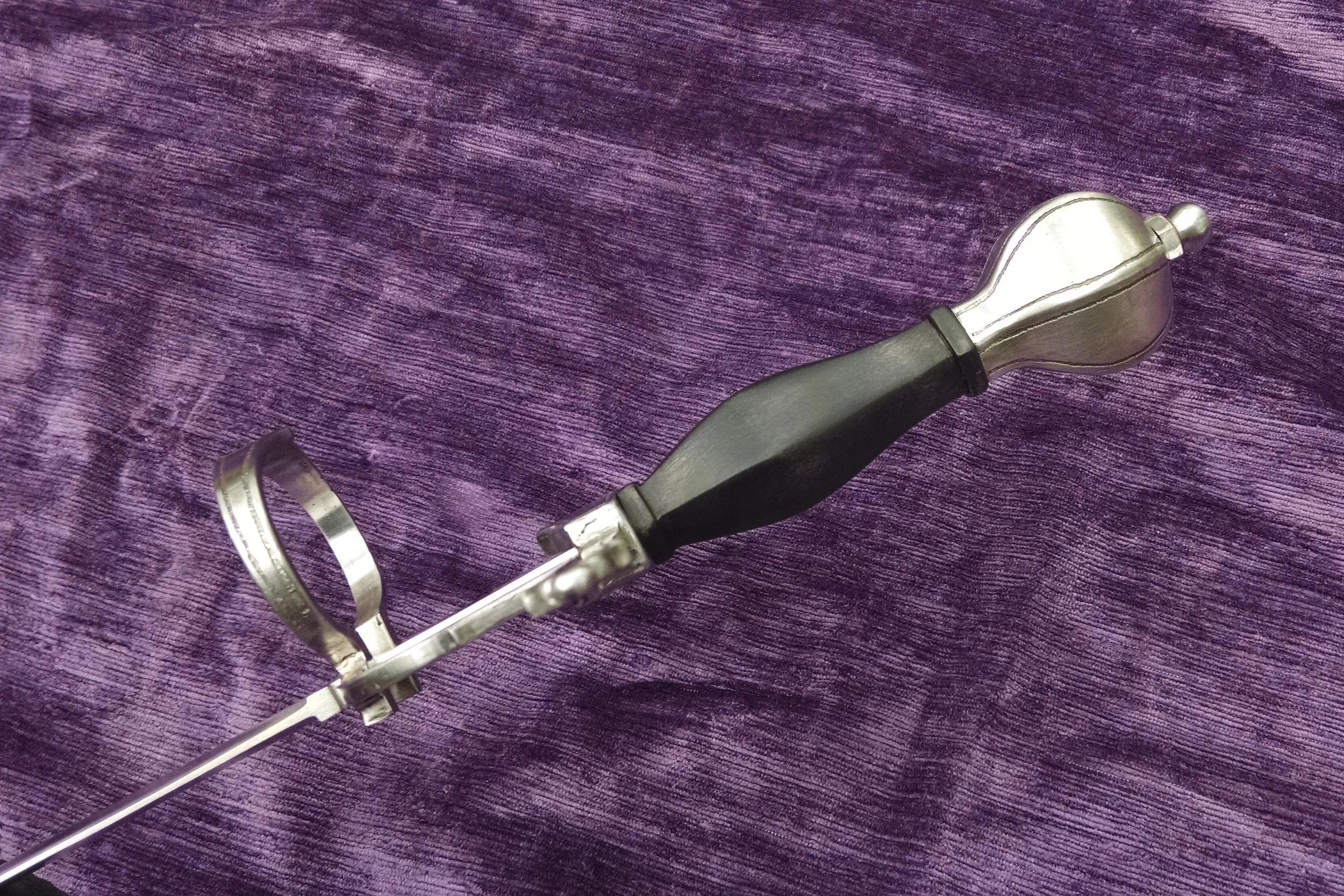 Etched Single Ring Rapier — Jesse Belsky Stageswords