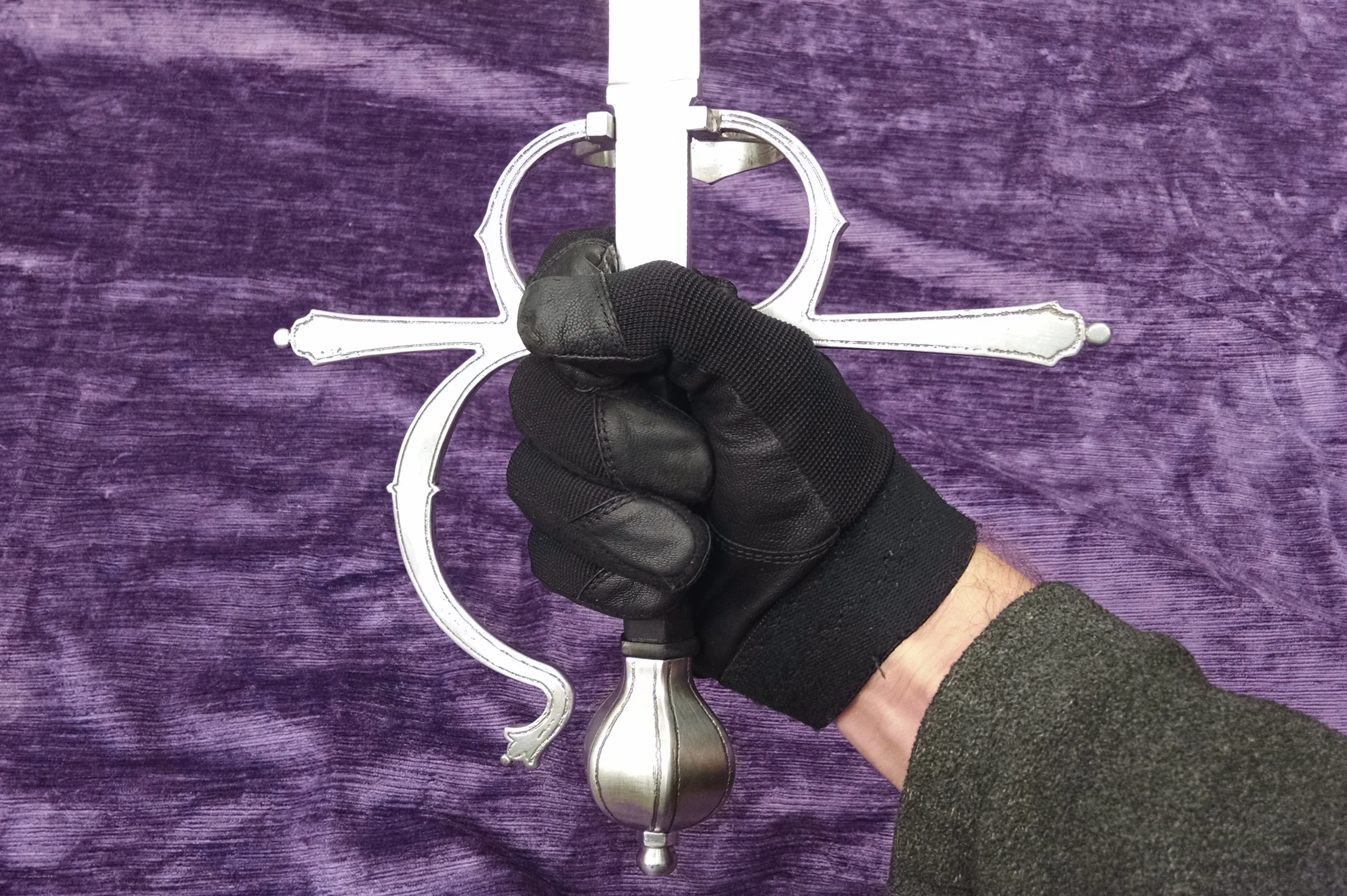 Etched Single Ring Rapier — Jesse Belsky Stageswords