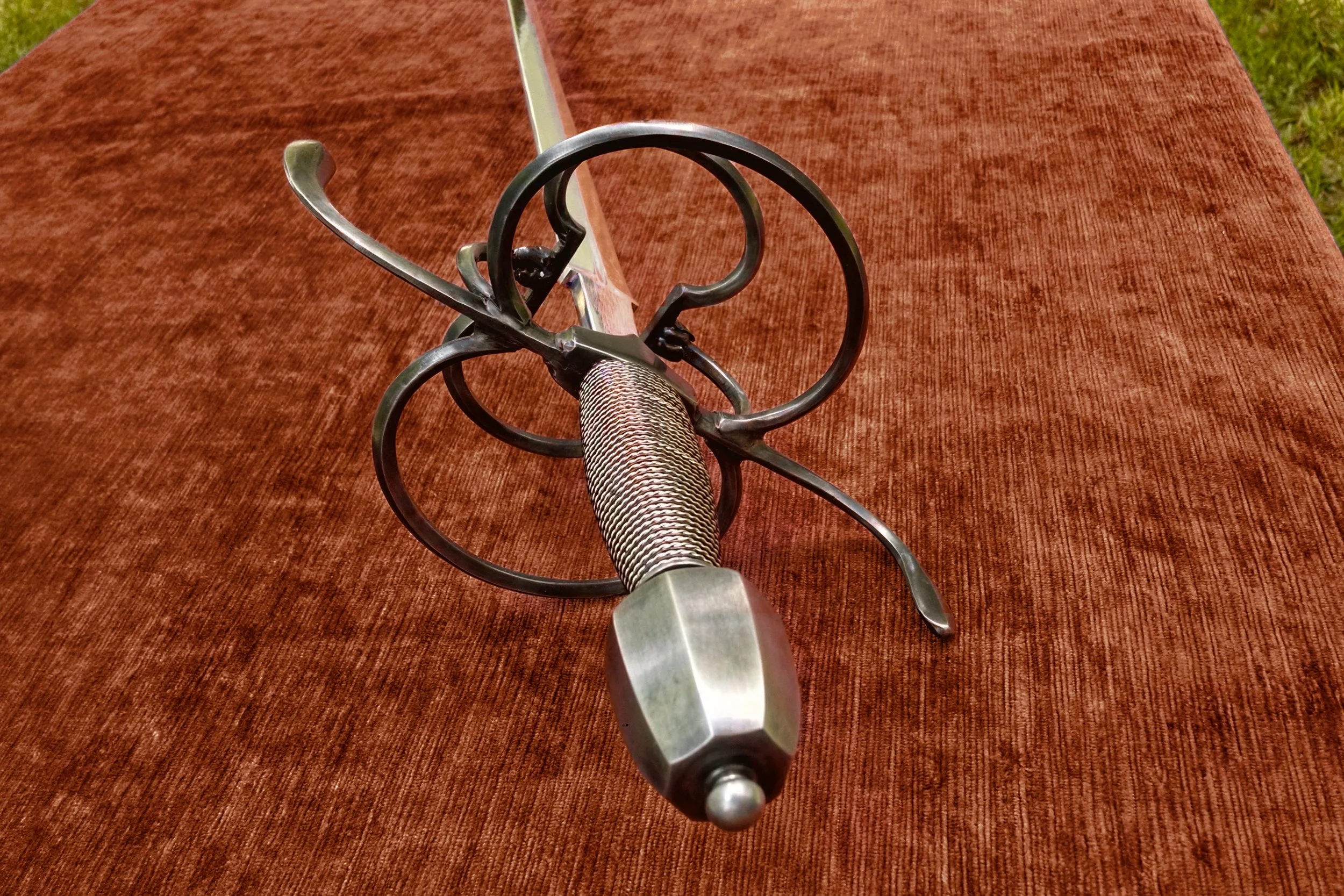 Aluminum Bladed 4 Ring Rapier — Jesse Belsky Stageswords