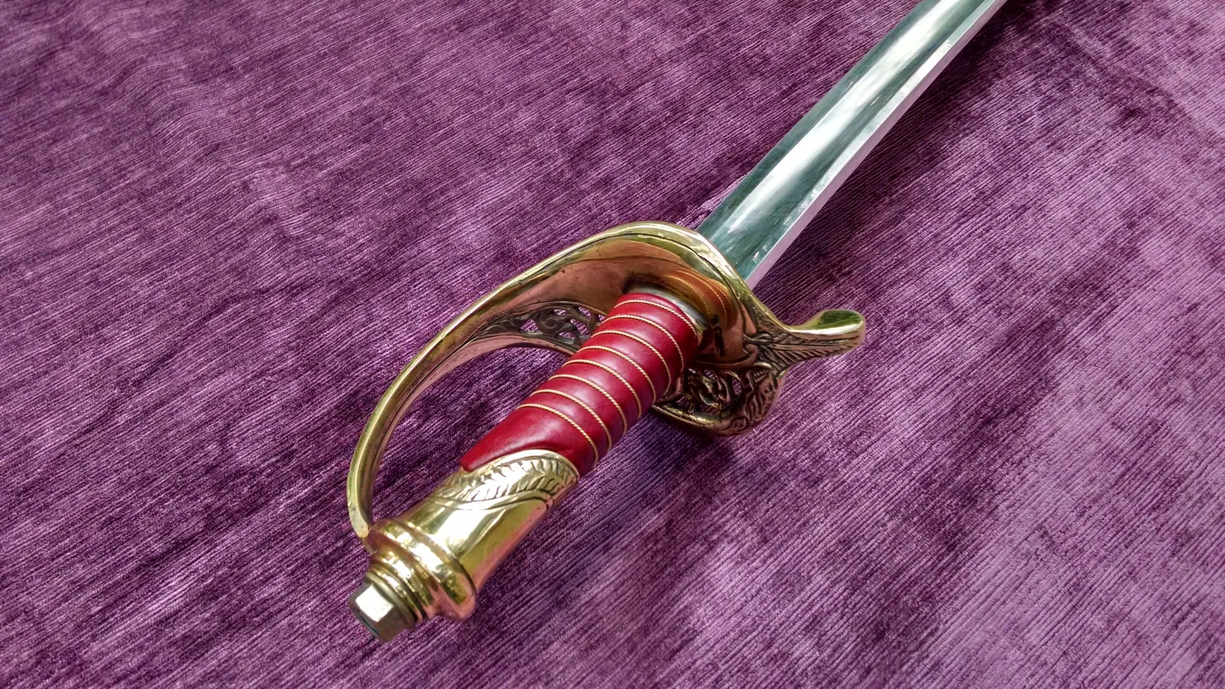 Aluminum Brass Hilt Cutlass — Jesse Belsky Stageswords