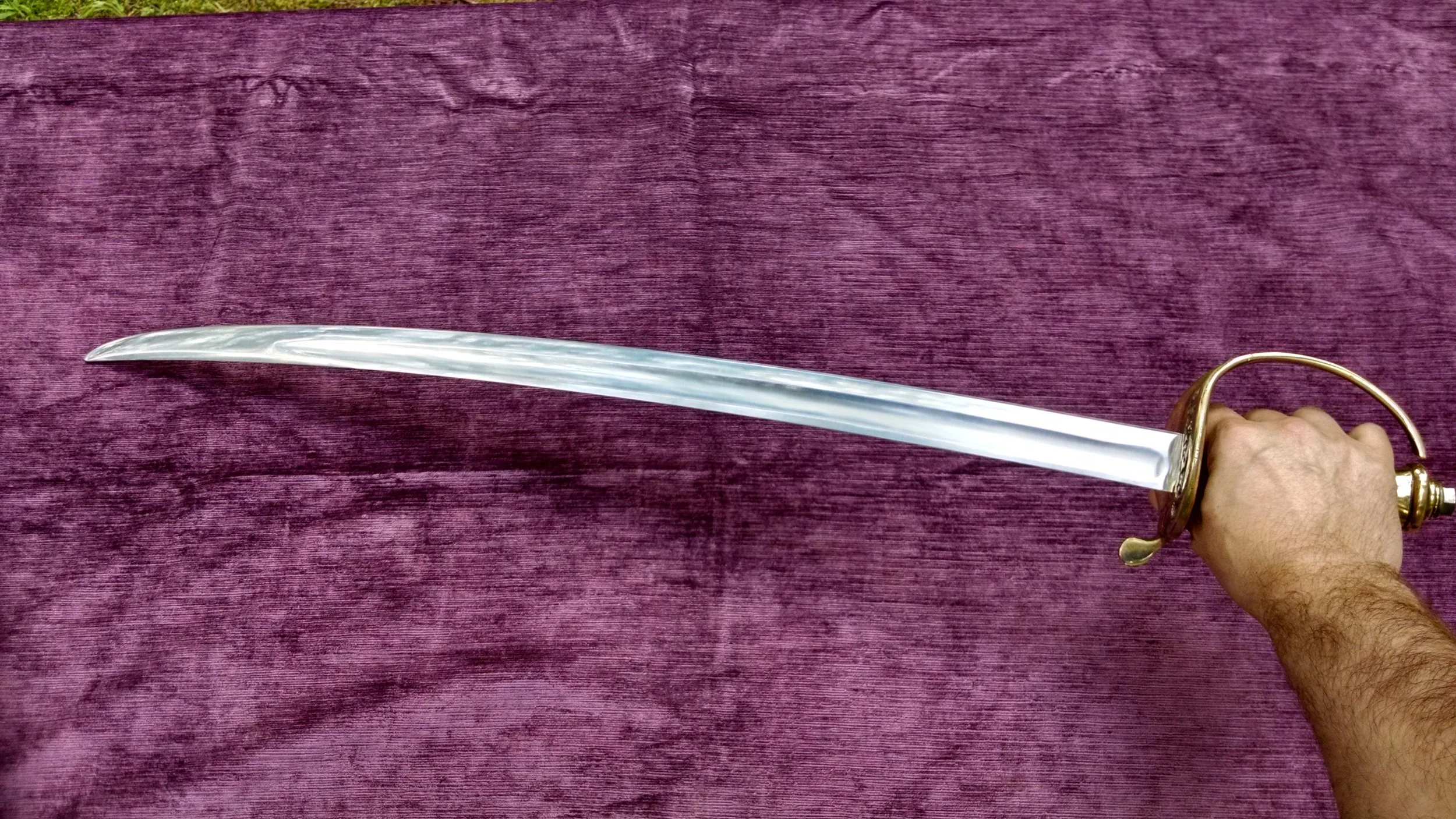 Aluminum Brass Hilt Cutlass — Jesse Belsky Stageswords