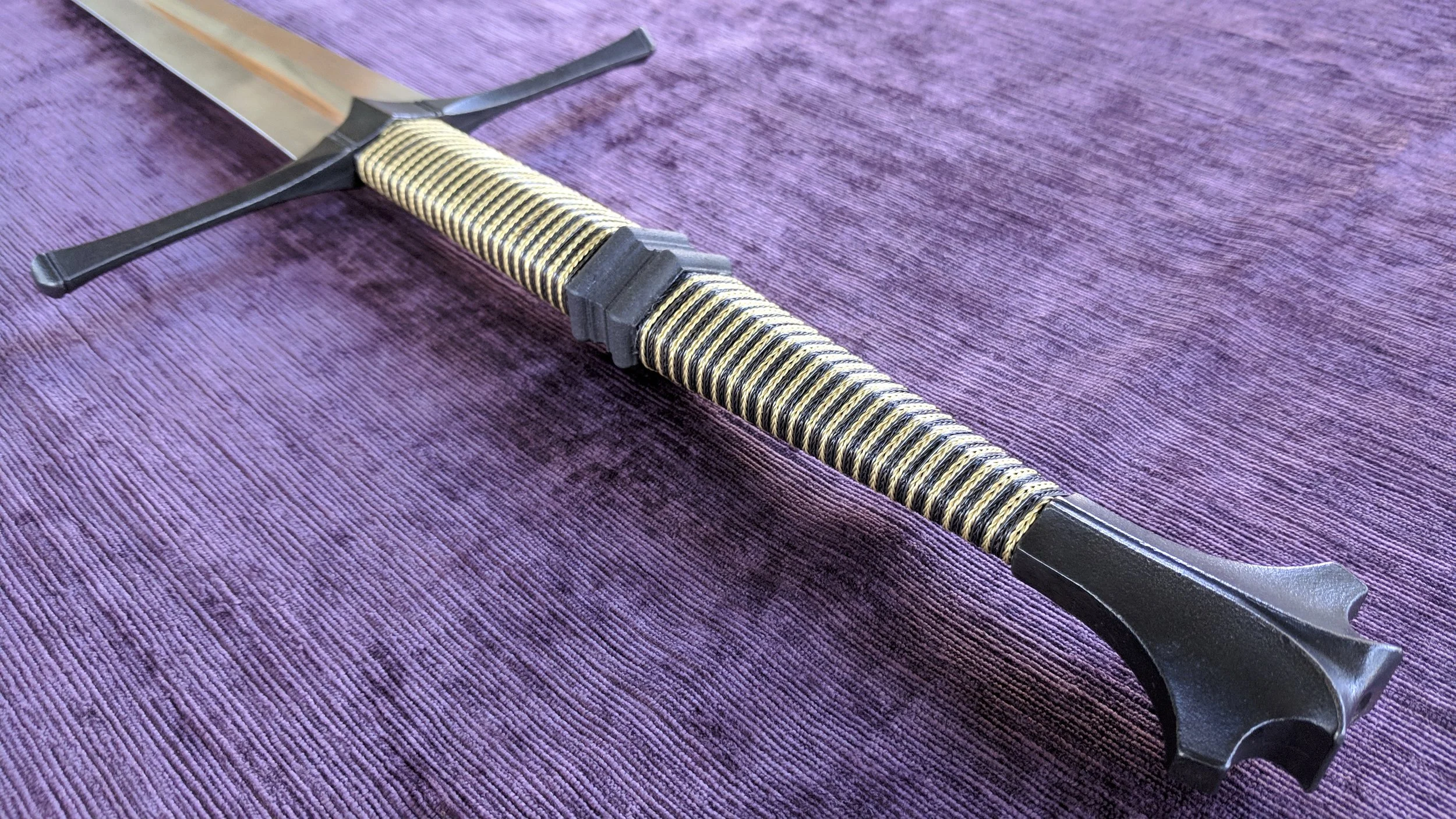 Black & Gold Wire Wrapped Longsword (SHARP/BLUNT) — Jesse Belsky ...