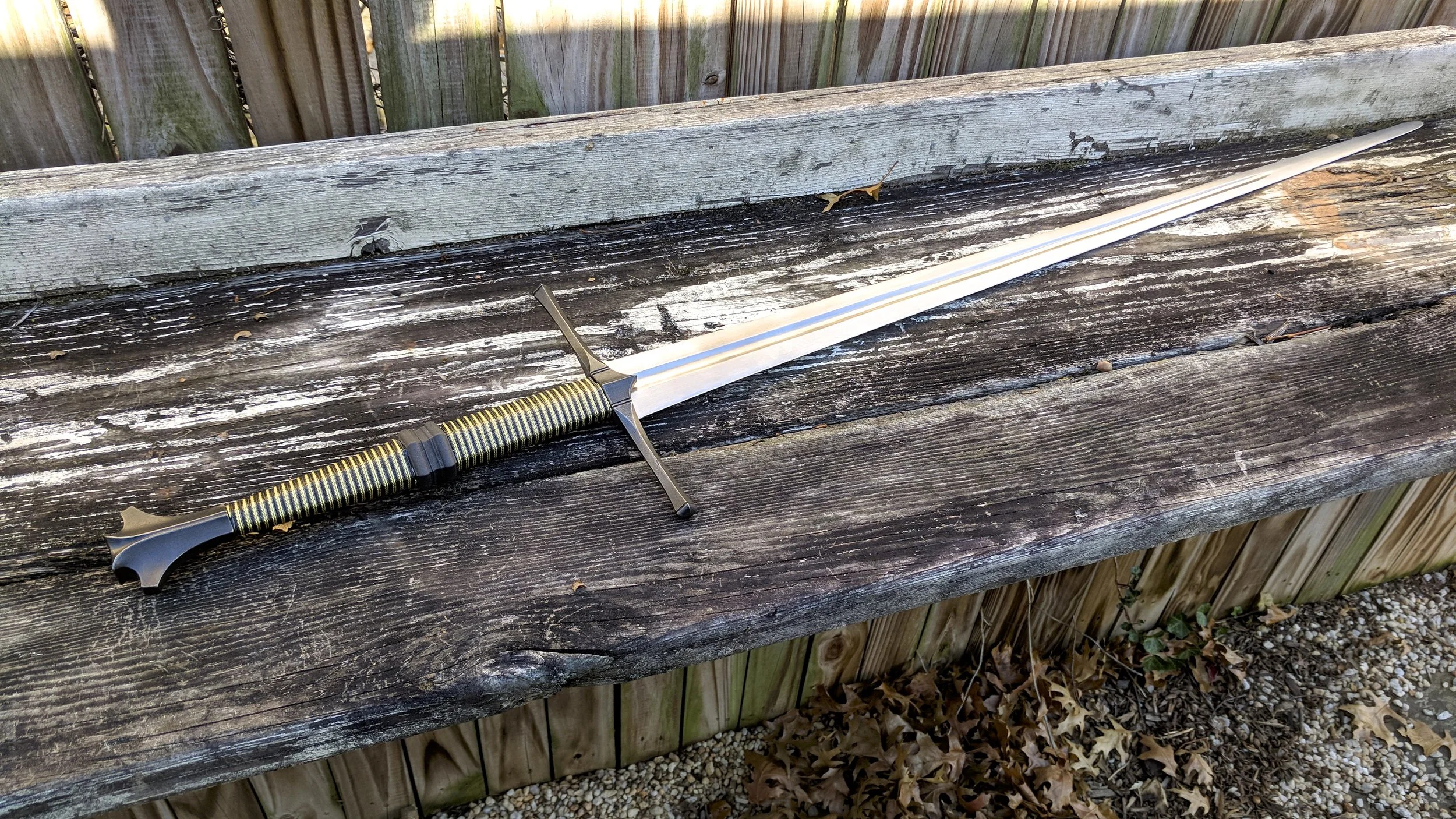 Black & Gold Wire Wrapped Longsword (SHARP/BLUNT) — Jesse Belsky ...