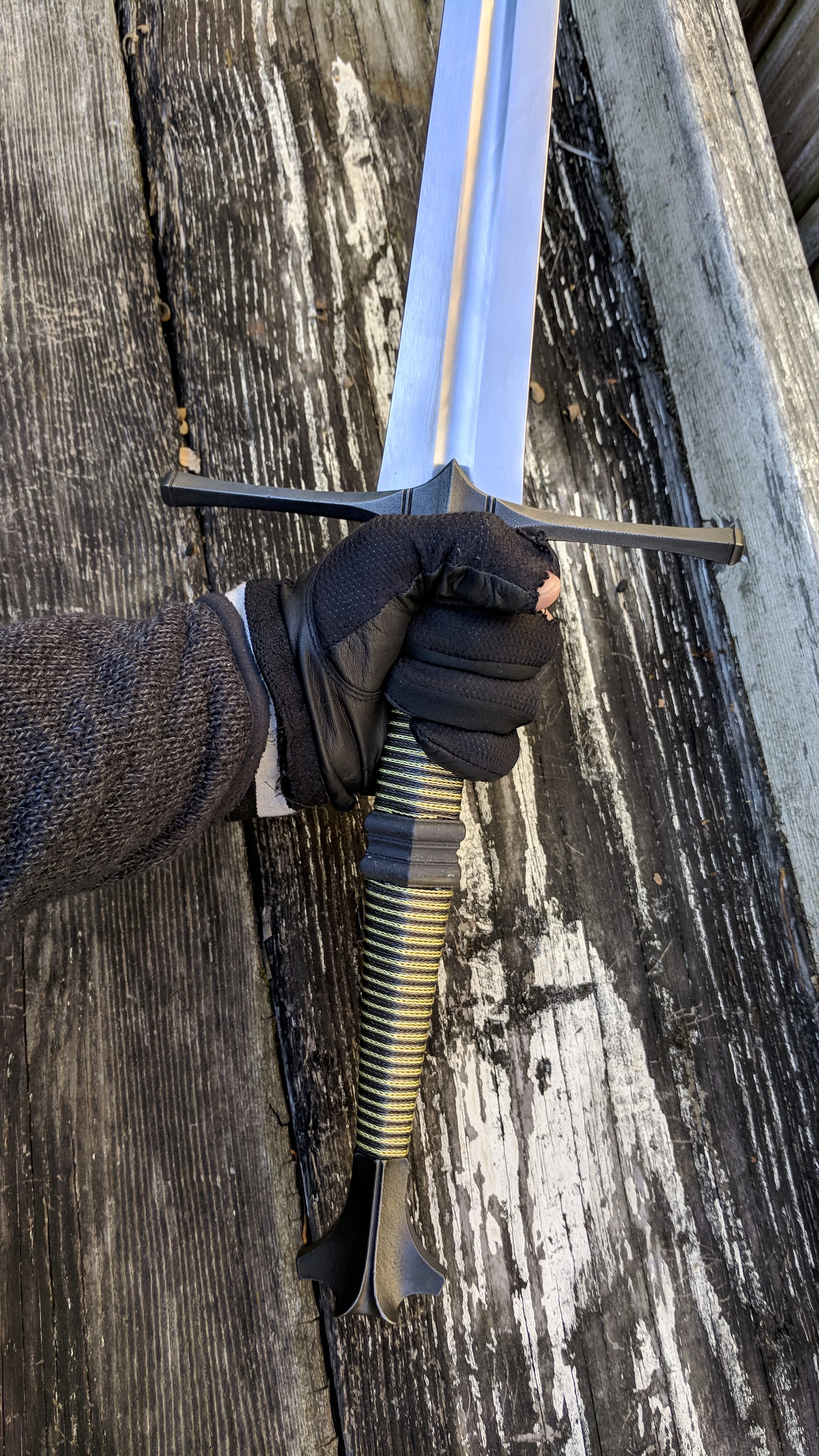 Black & Gold Wire Wrapped Longsword (SHARP/BLUNT) — Jesse Belsky ...
