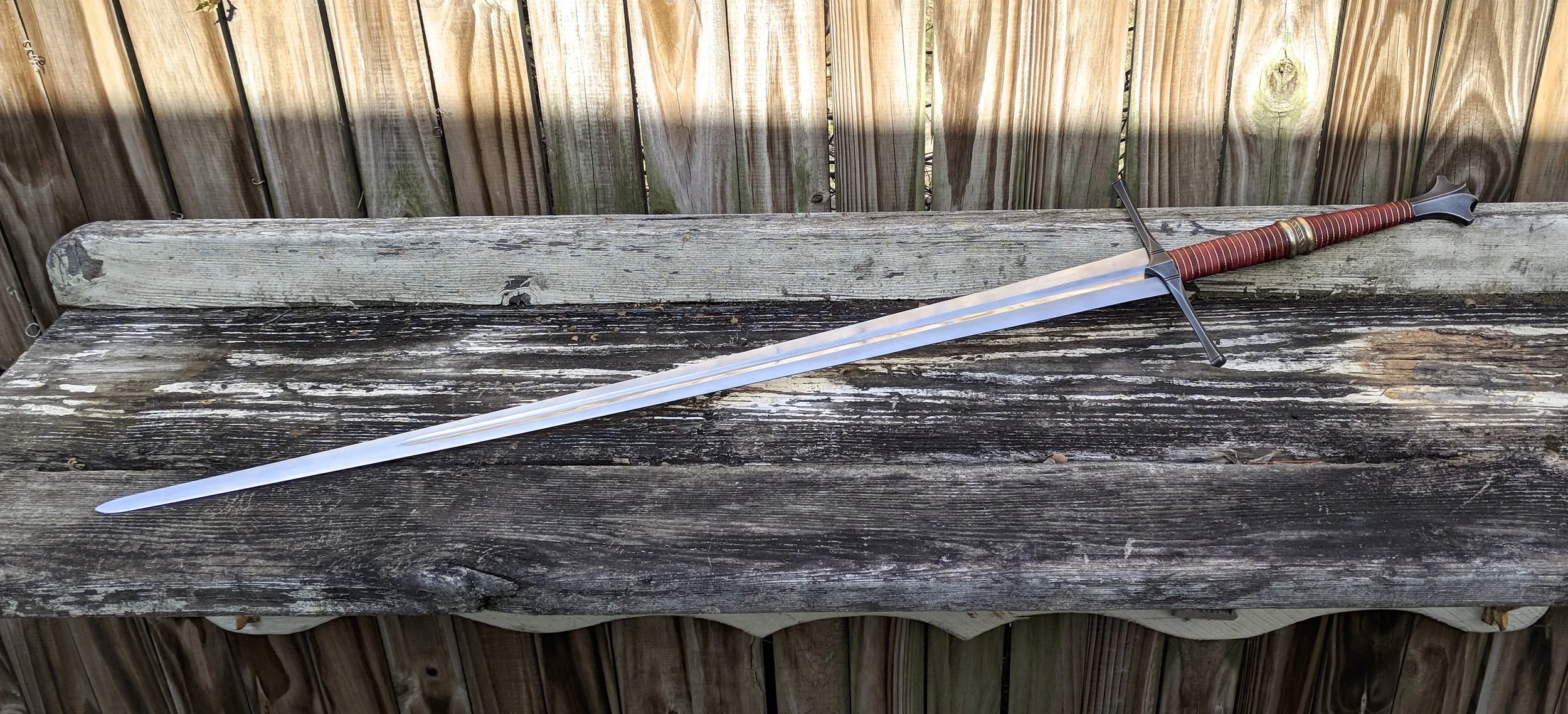 Red & Gold Longsword (SHARP/BLUNT) — Jesse Belsky Stageswords