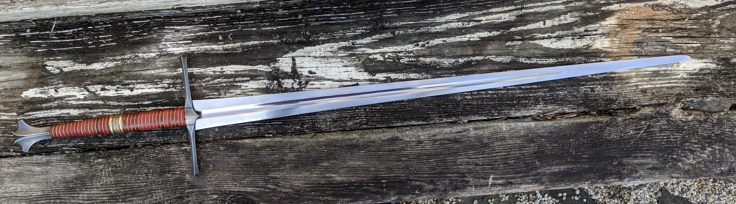 Red & Gold Longsword (SHARP/BLUNT) — Jesse Belsky Stageswords