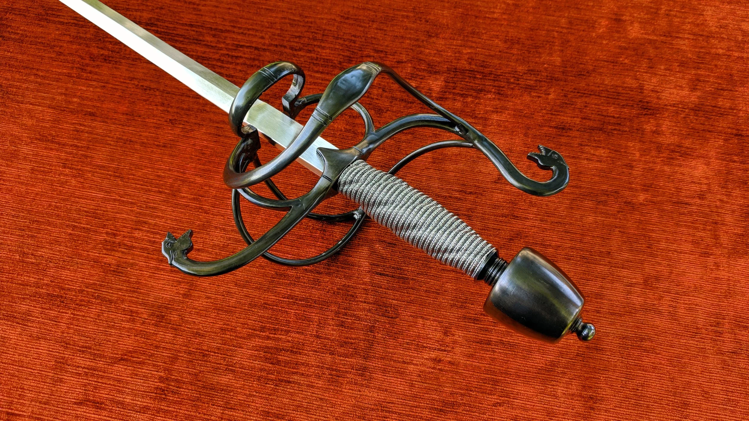 Dragon Head Rapier & Dagger — Jesse Belsky Stageswords