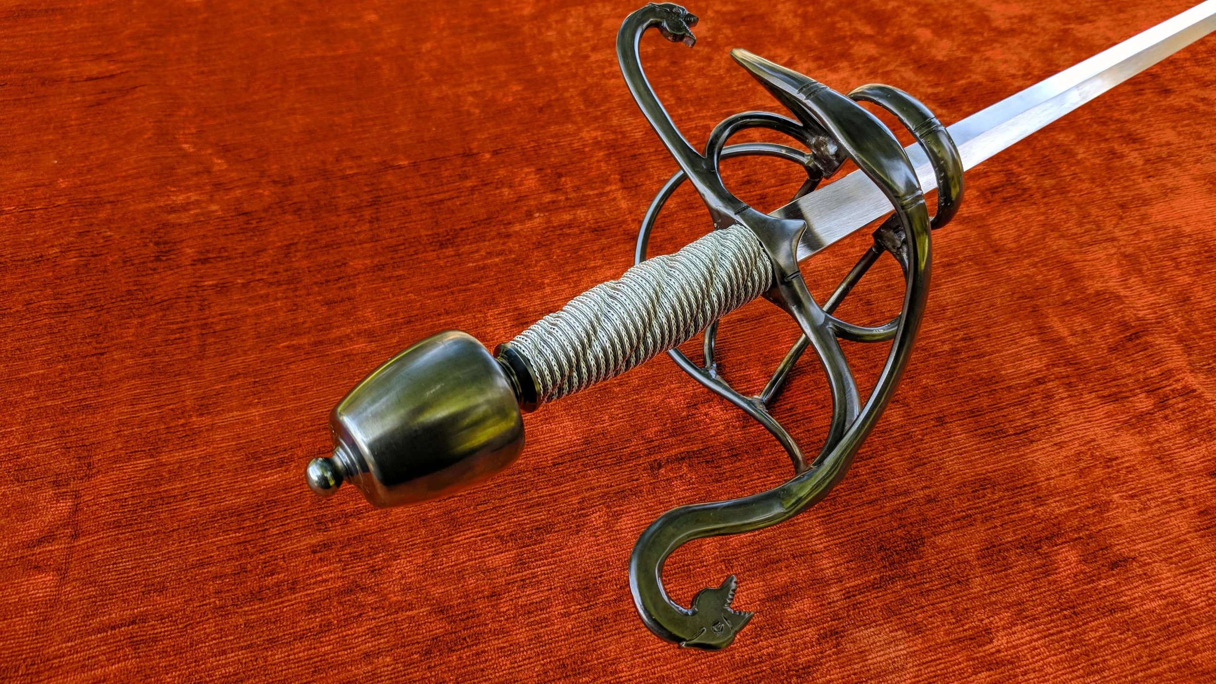 Dragon Head Rapier & Dagger — Jesse Belsky Stageswords