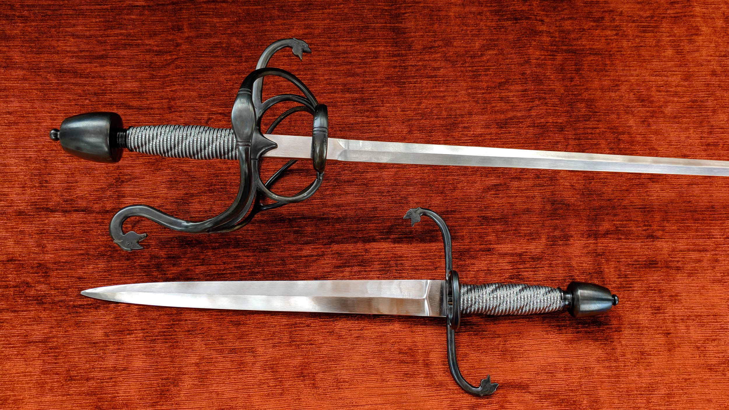 Dragon Head Rapier & Dagger — Jesse Belsky Stageswords