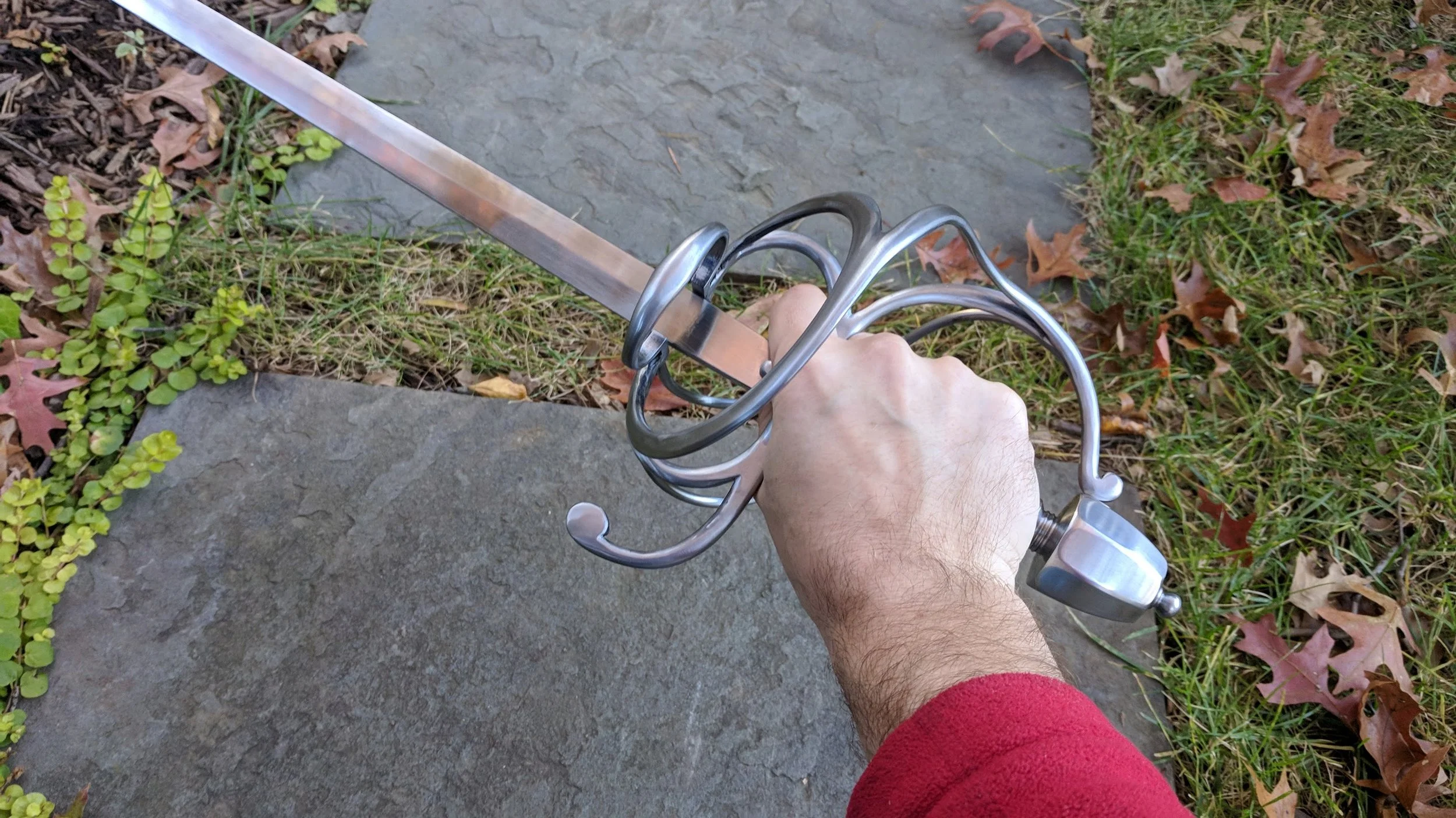 Two Ring Swept Sidesword — Jesse Belsky Stageswords