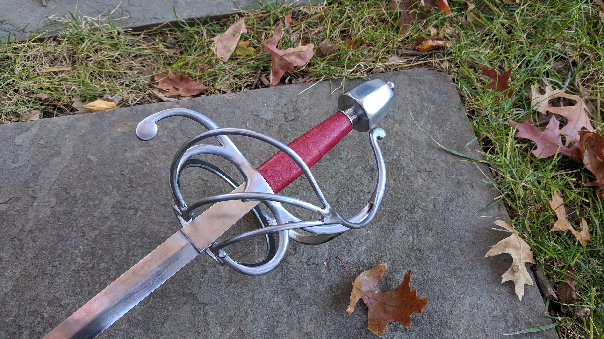 Two Ring Swept Sidesword — Jesse Belsky Stageswords