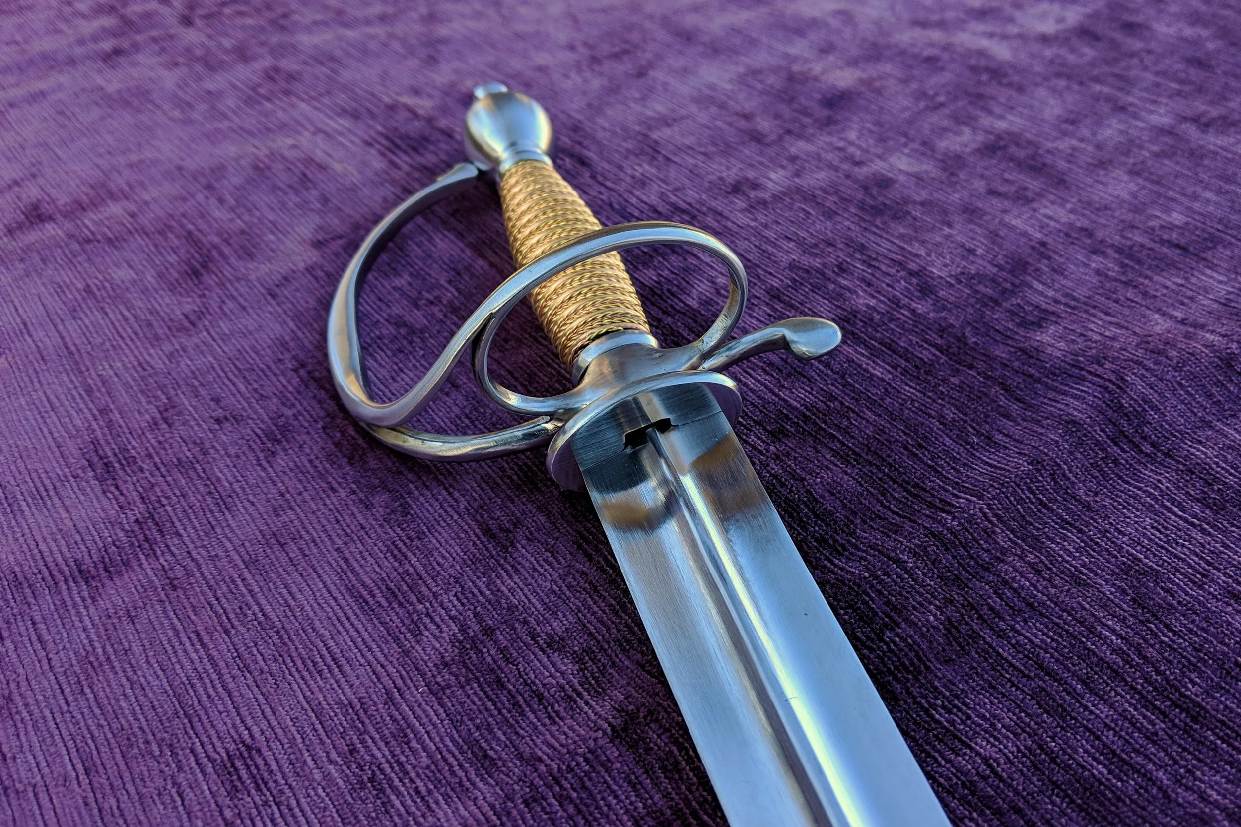 Loop Hilt Smallsword 2 w/Scabbard & Hanger — Jesse Belsky Stageswords