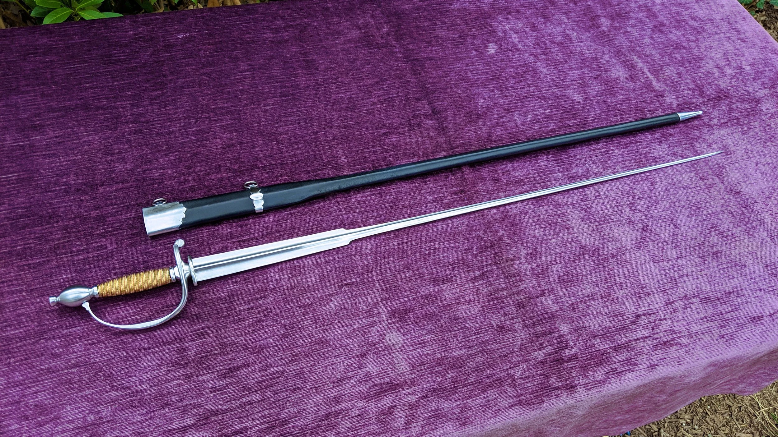 Loop Hilt Smallsword 2 w/Scabbard & Hanger — Jesse Belsky Stageswords