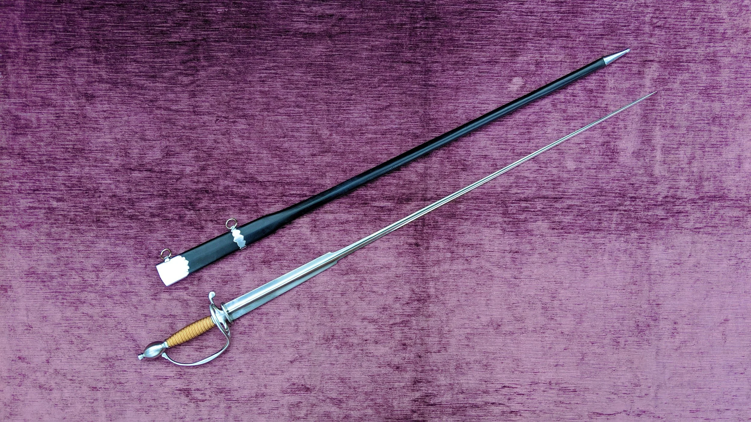 Loop Hilt Smallsword 2 w/Scabbard & Hanger — Jesse Belsky Stageswords