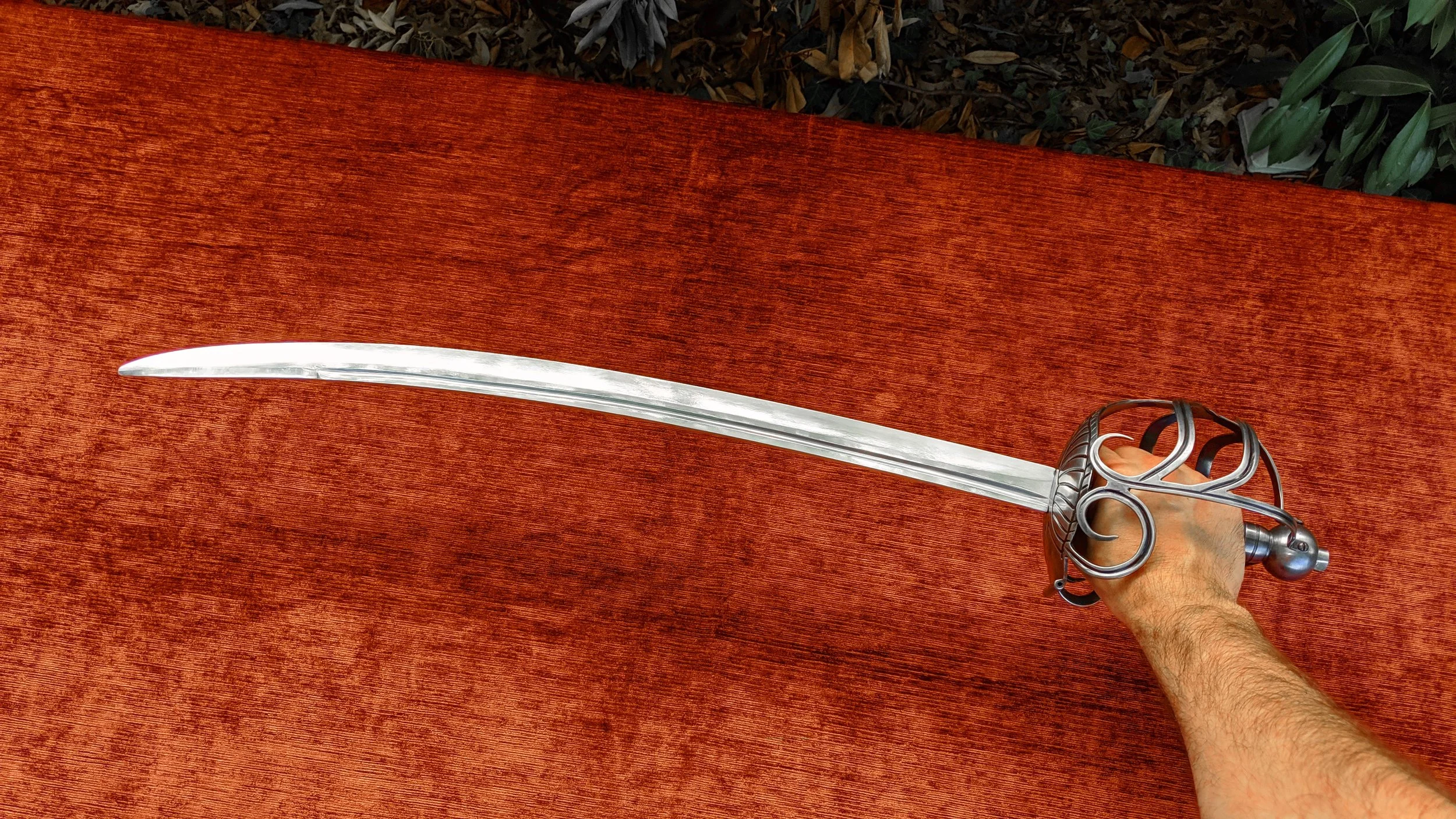 Aluminum Bladed Basket Hilt Cutlass Pirate Sword — Jesse Belsky Stageswords