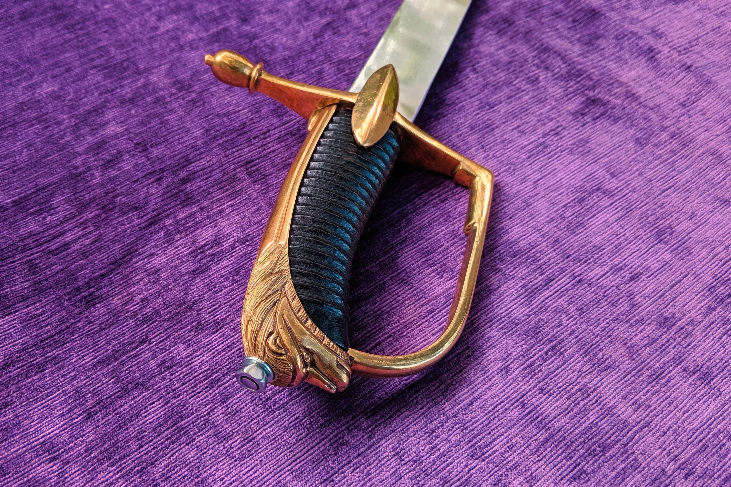 Aluminum Bladed Basket Hilt Cutlass Pirate Sword — Jesse Belsky Stageswords