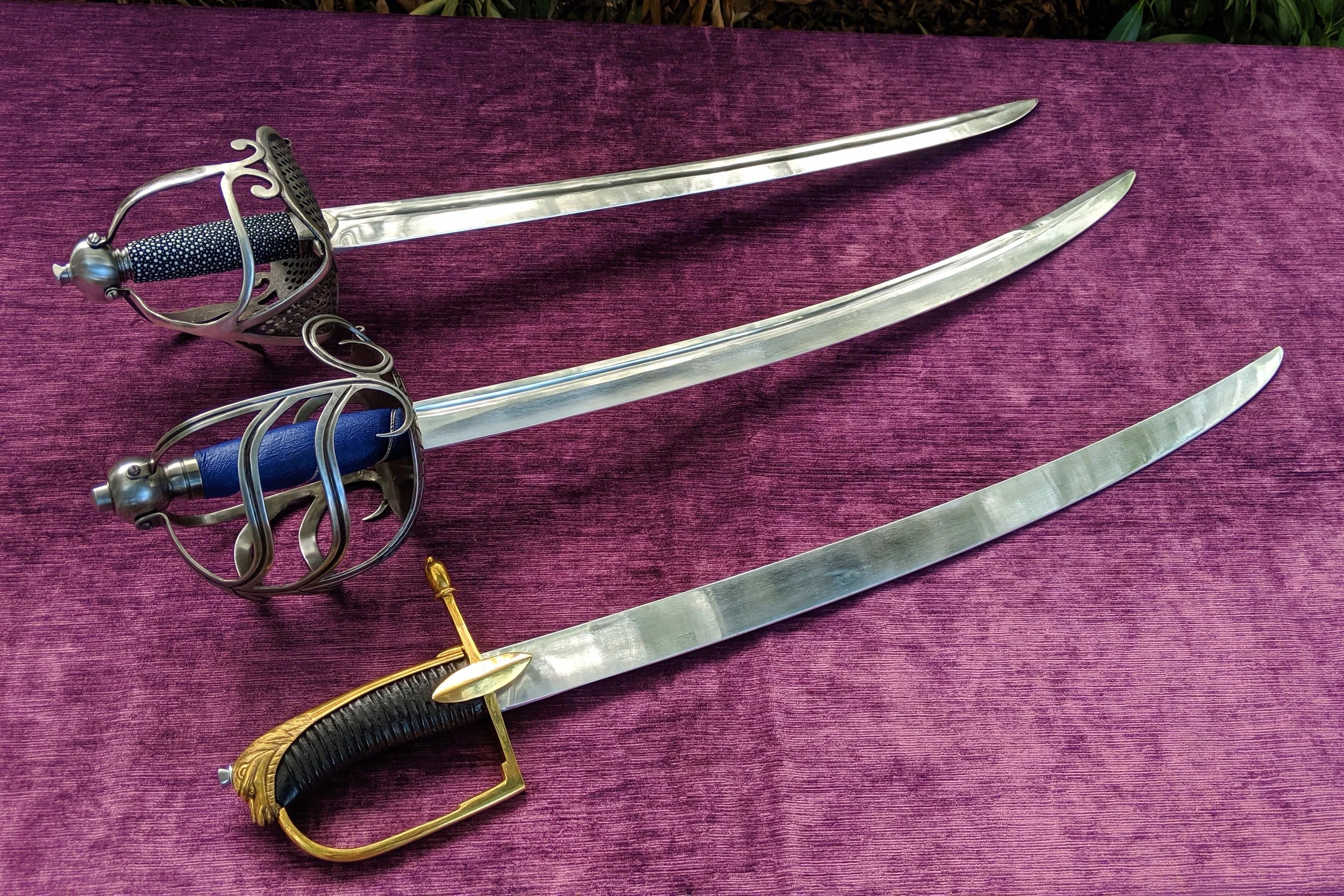 Aluminum Bladed Basket Hilt Cutlass Pirate Sword — Jesse Belsky Stageswords