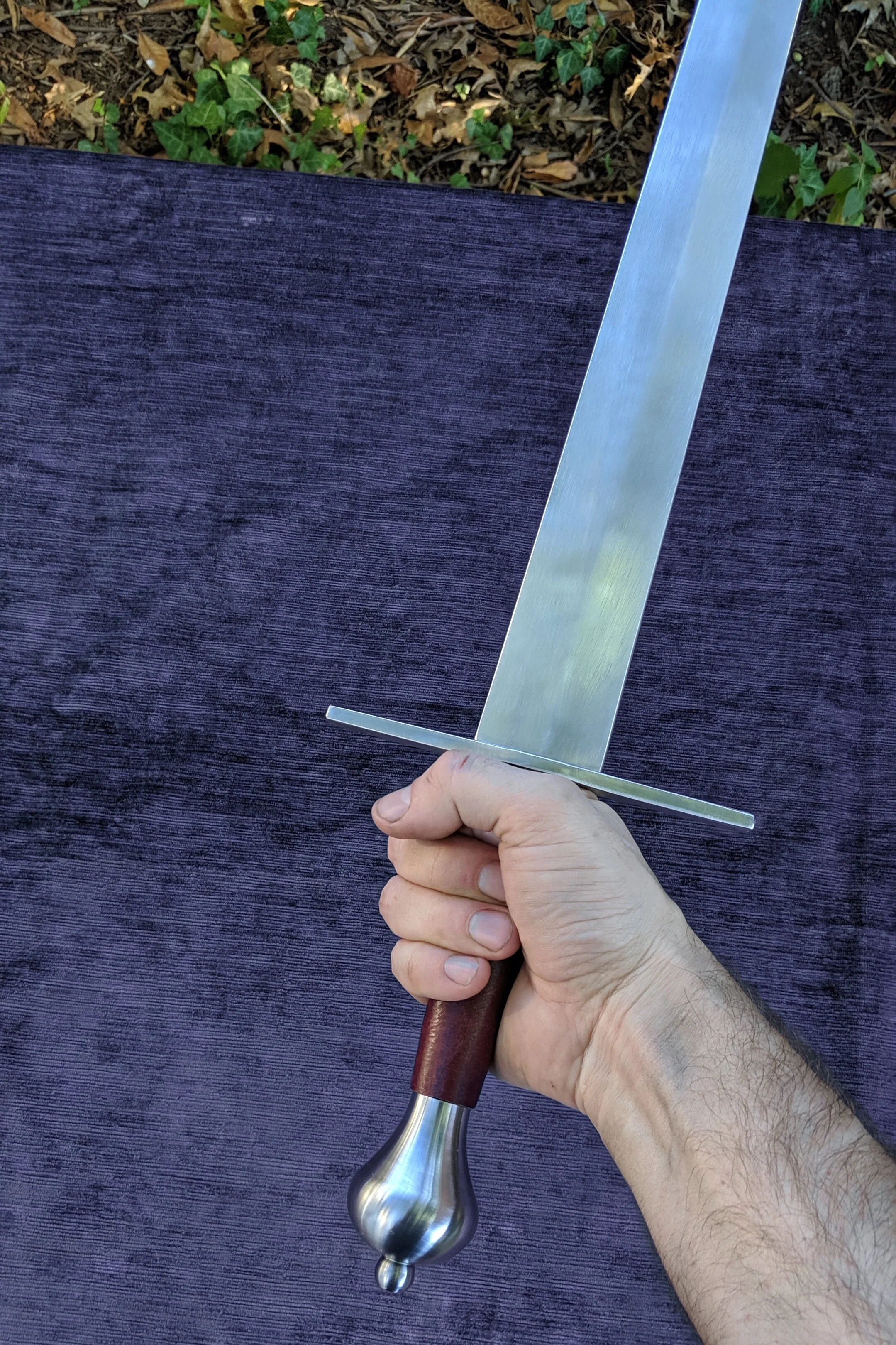 ALUMINUM Single Hand Sword - Brown Grip — Jesse Belsky Stageswords