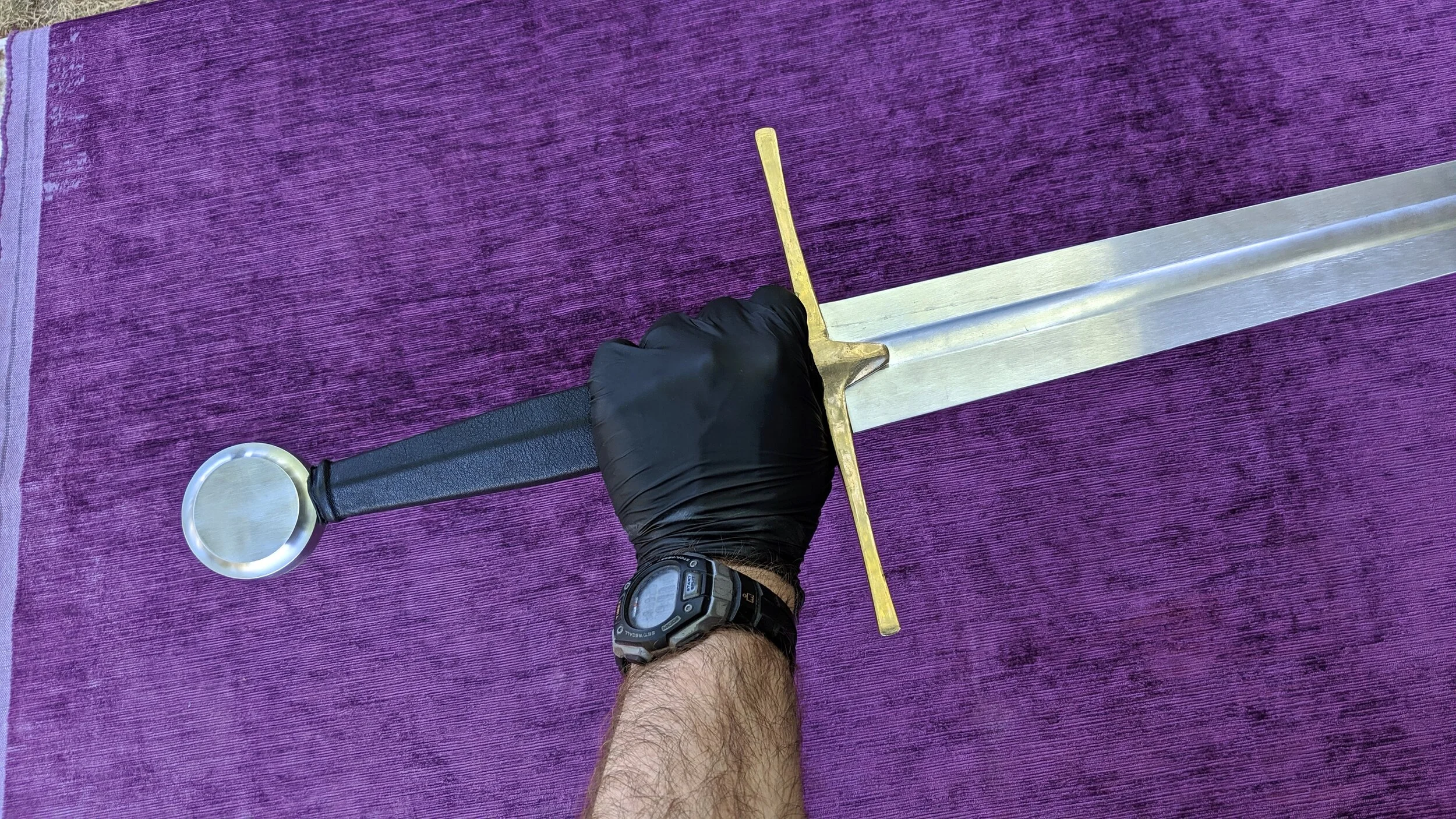 ALUMINUM Two Handed Broadsword - Wheel Pommel — Jesse Belsky Stageswords