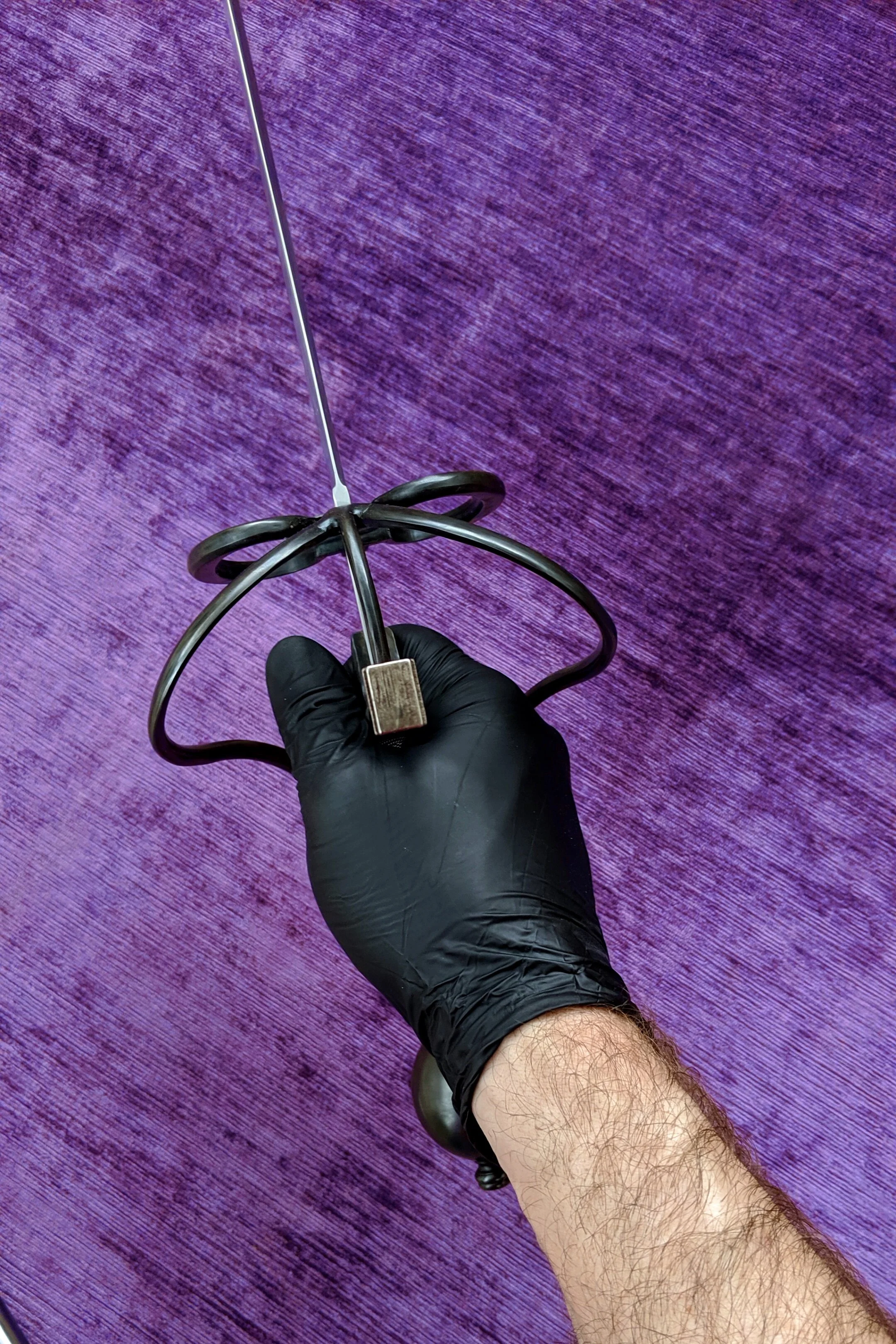 Quillion-Tip Swept Hilt Rapier [ALUMINUM] — Jesse Belsky Stageswords